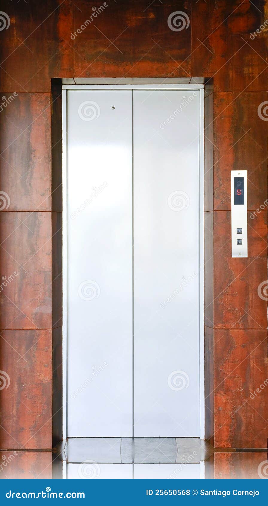 Two Closed Elevator Doors Stock Photo | CartoonDealer.com #52180404