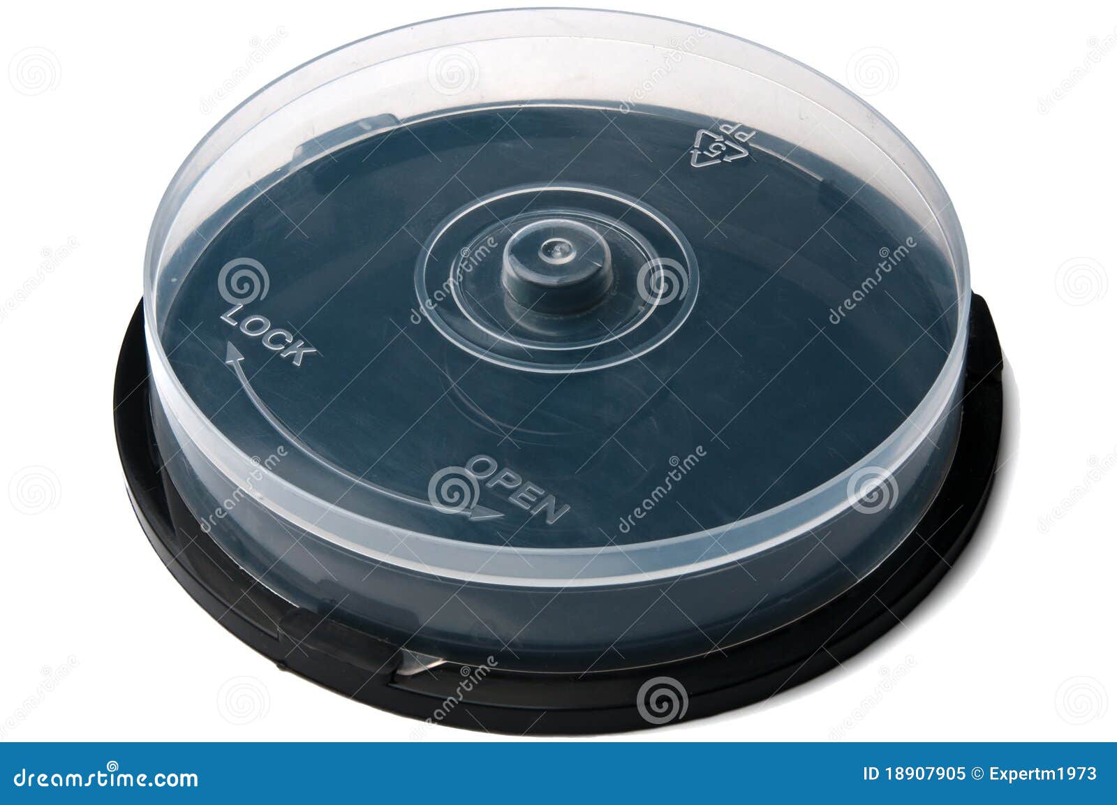 Closed Empty Box for CD DVD Disks Stock Image - Image of empty, closed ...