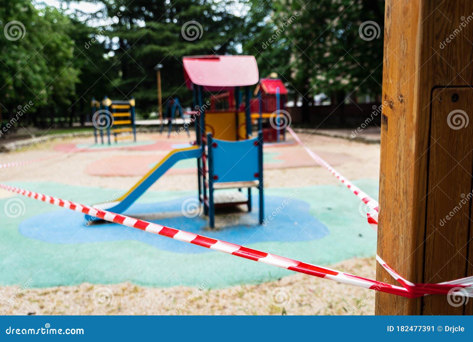 Children`s Playgrounds And Sports Grounds Are Prohibited, Due To ...