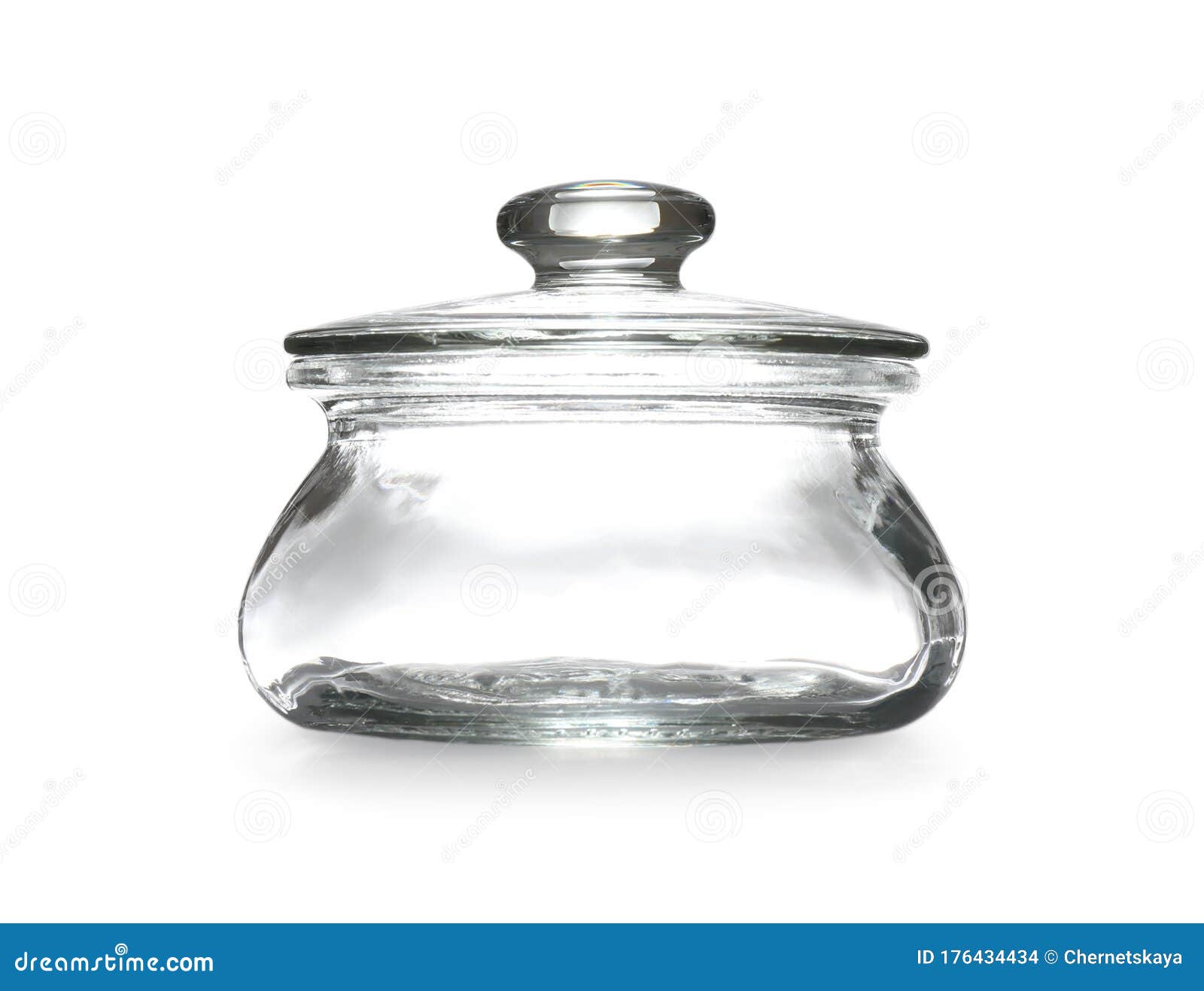Closed Empty Glass Jar Isolated Stock Photo - Image of conservation ...