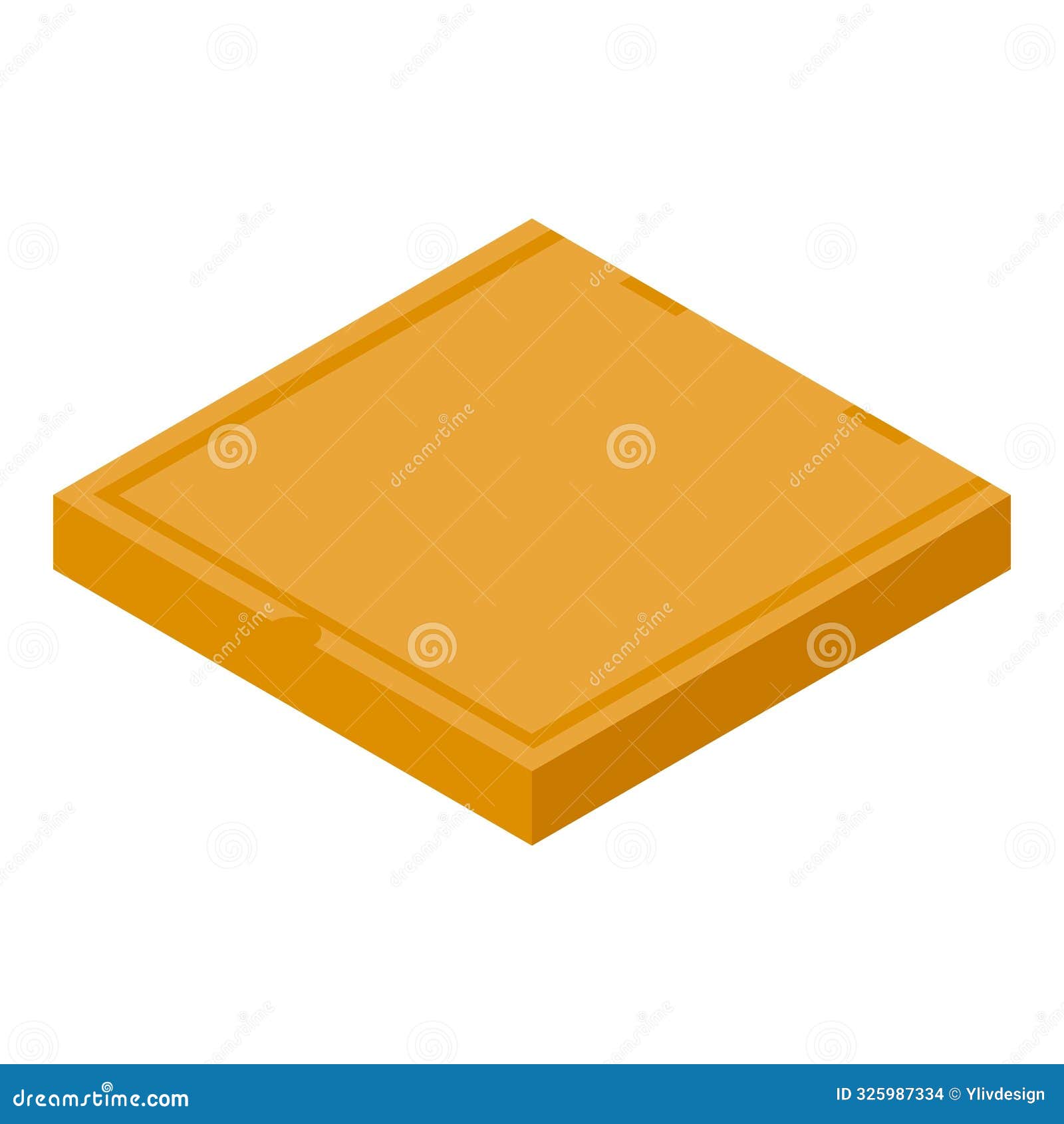 Square Cardboard Box Isolated On White. Carton Box For Storaging Or ...