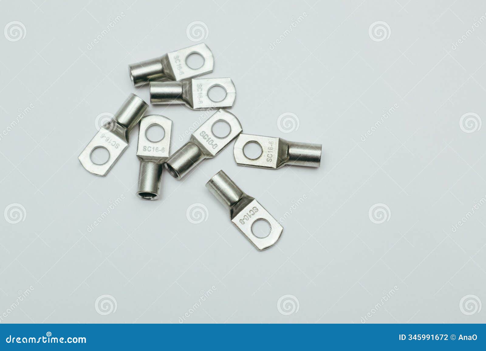 Closed-end Ring Terminal. Crimp Terminals for Electrical Wires, Tools ...