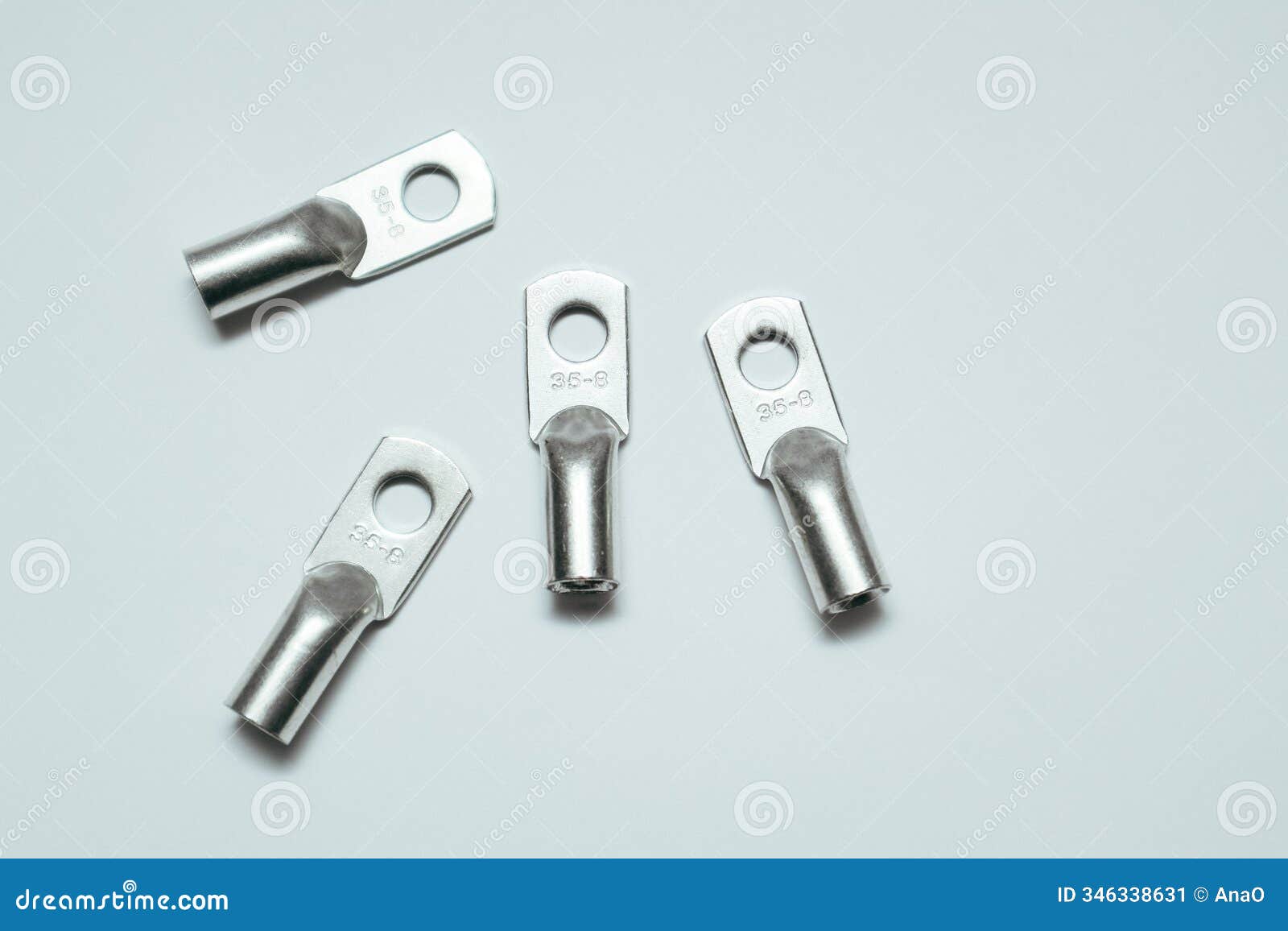 Closed-end Ring Terminal. Crimp Terminals for Electrical Wires, Tools ...