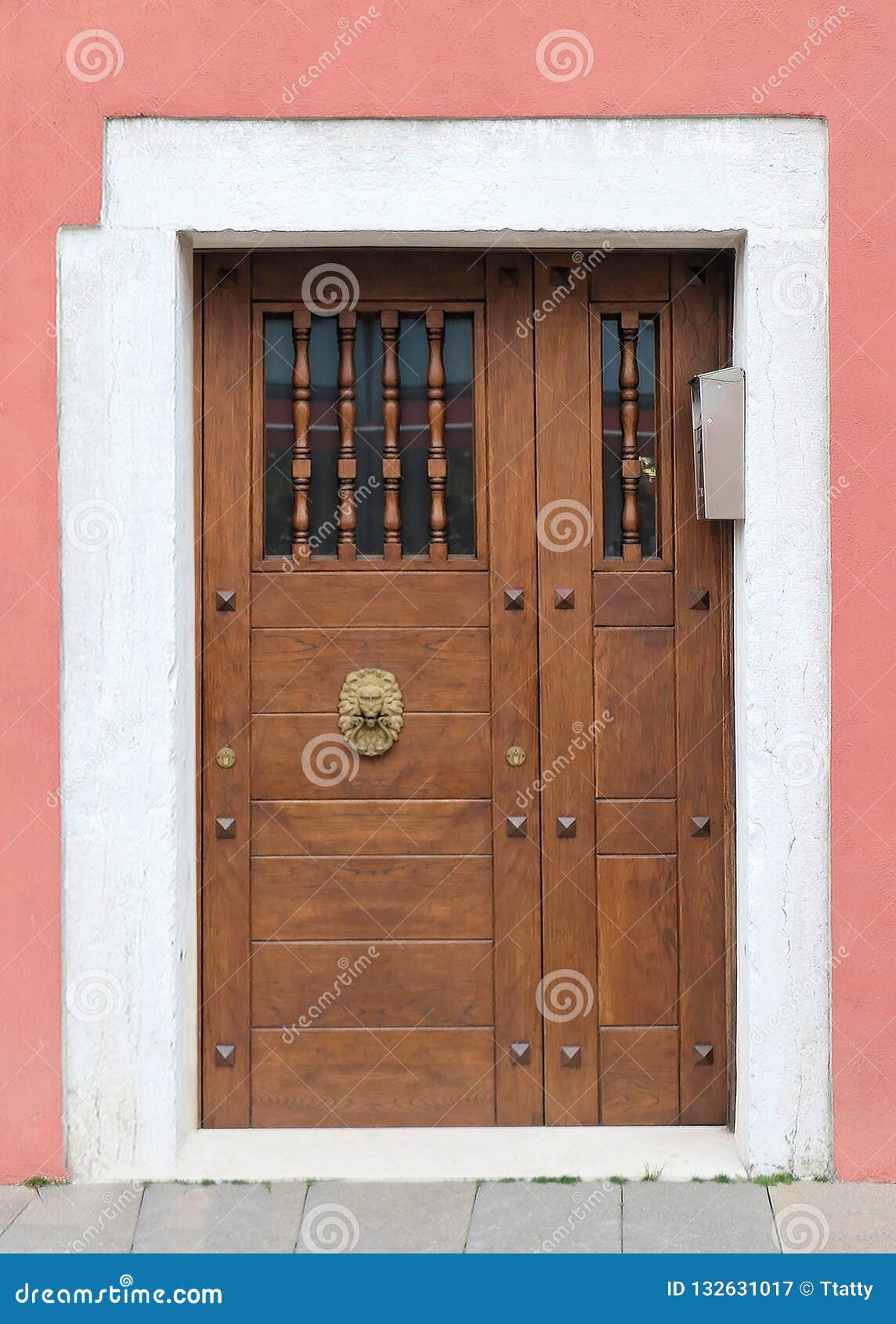 Closed Entrance Door with Intercom Stock Image - Image of door, retro ...