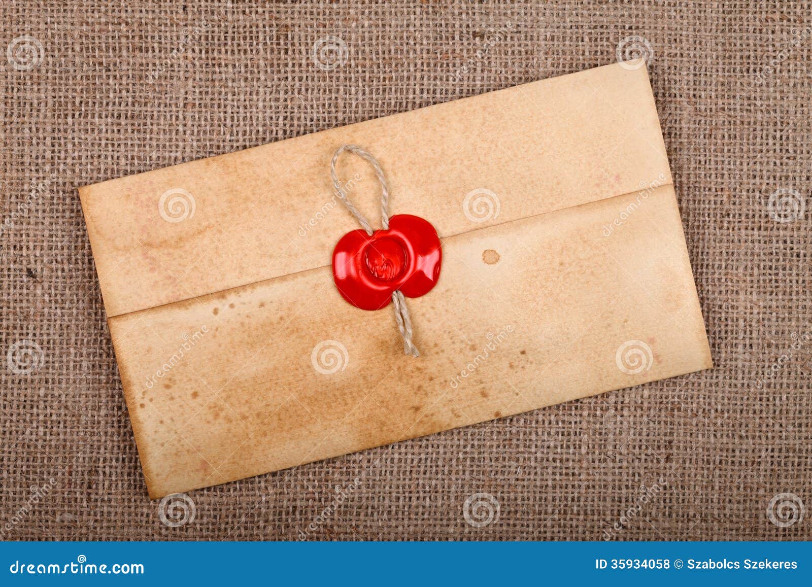 Closed Envelope With Sealing Wax Royalty-Free Stock Image ...
