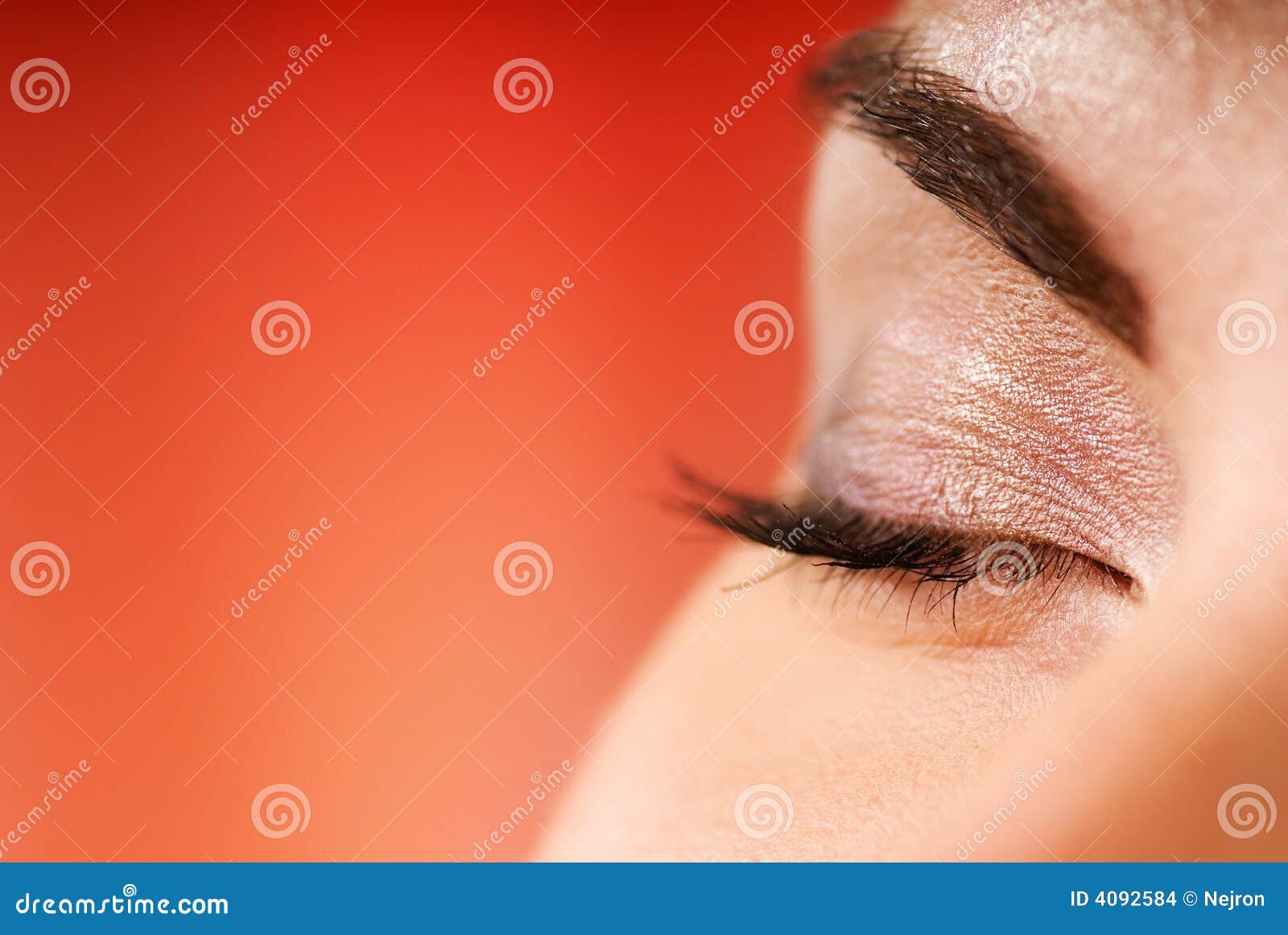 Closed eye stock photo. Image of beautiful, expectation - 4092584