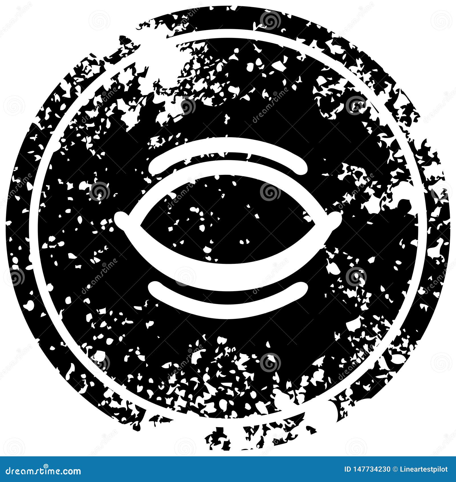 Closed eye distressed icon stock vector. Illustration of closed - 147734230