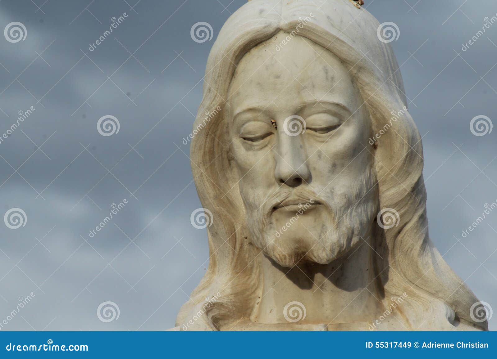 Closed Eyes Christ stock image. Image of funeral, gnome - 55317449
