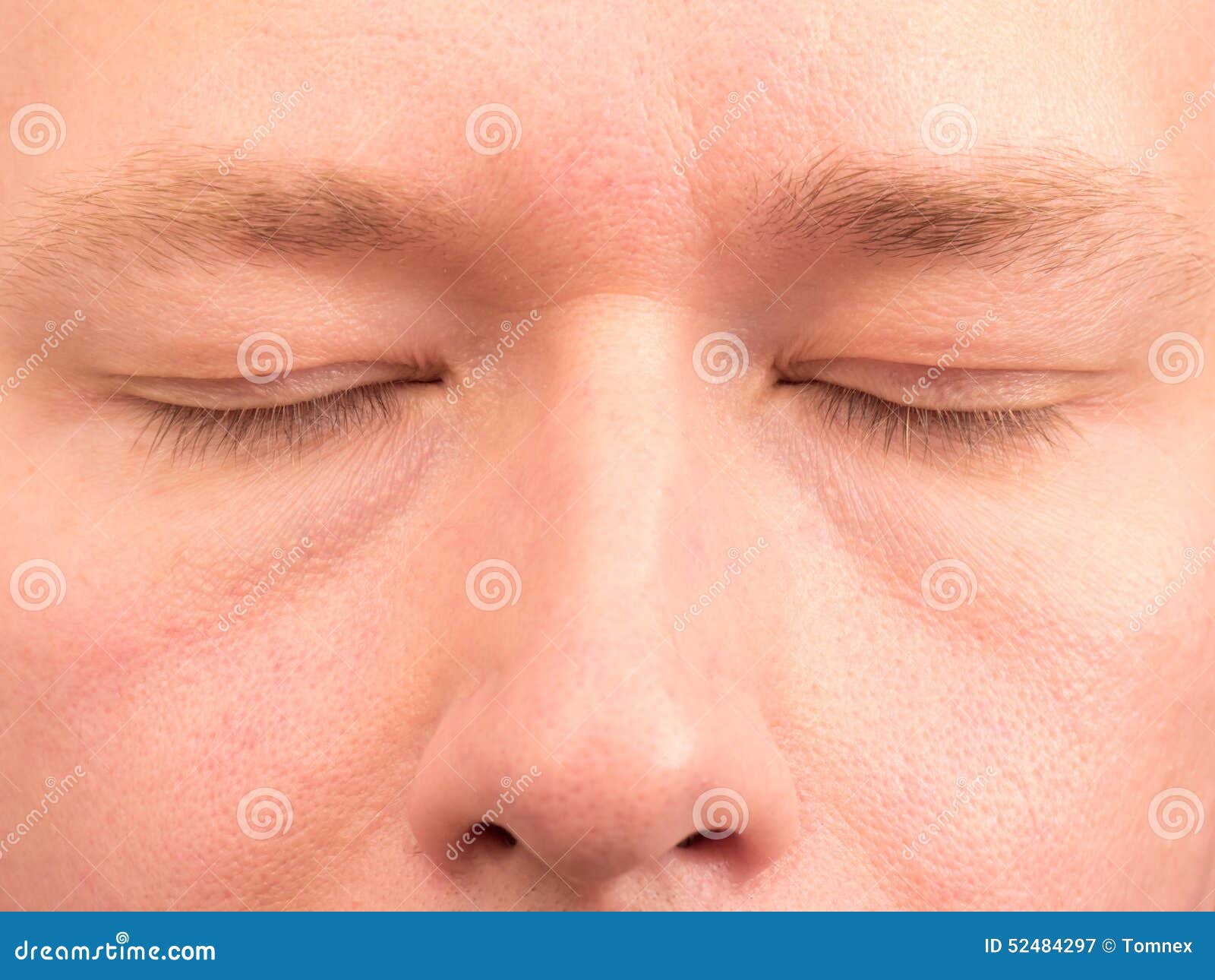 Closed Eyes Stock Photo - Image: 52484297