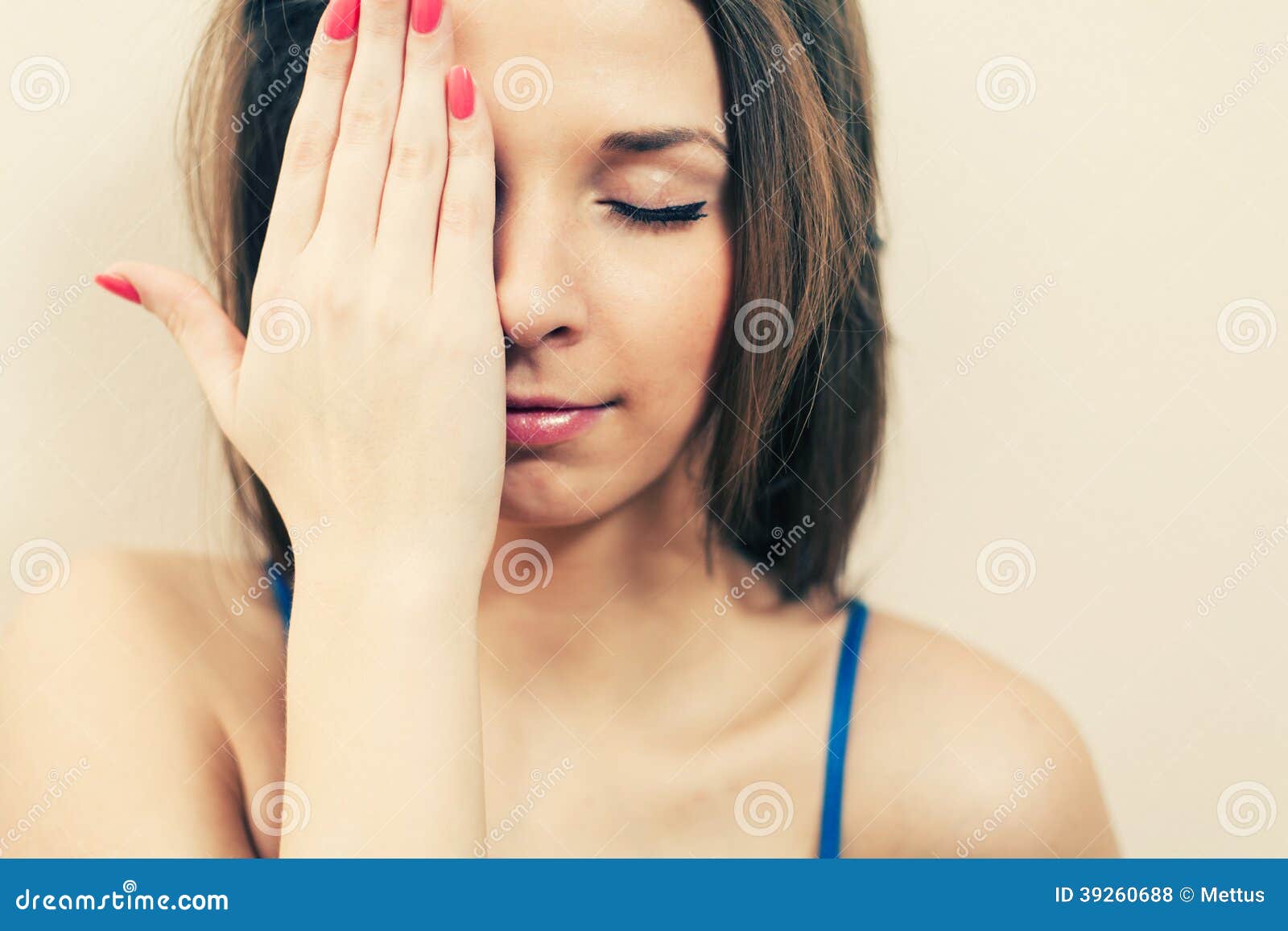 Closed eyes image stock photo. Image of looking, clipart - 39260688
