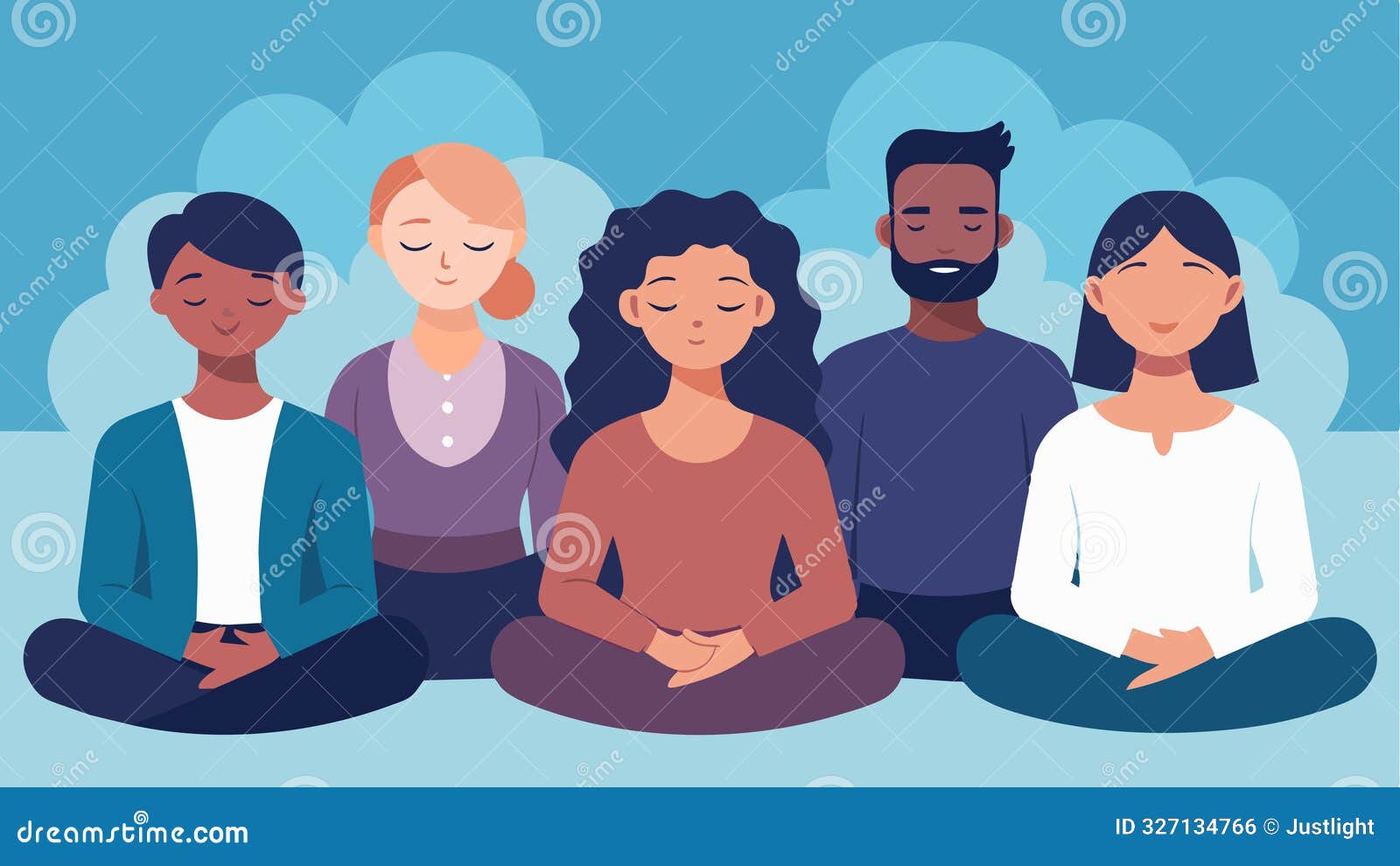 With Closed Eyes the Members of the Group Navigate through Their ...