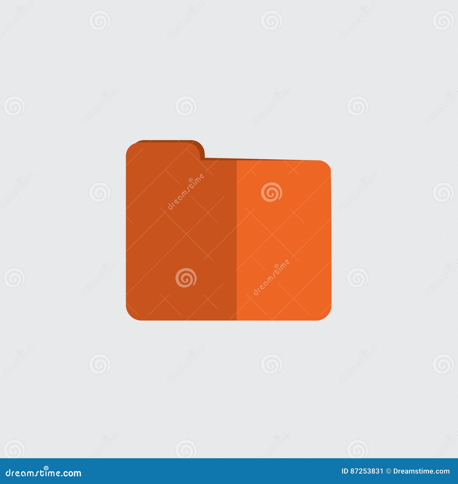 Closed folder icon stock vector. Illustration of organizing - 87253831