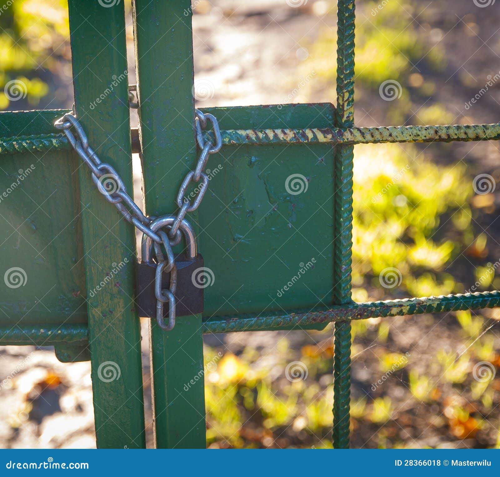 Closed gate stock photo. Image of chain, safe, close - 28366018
