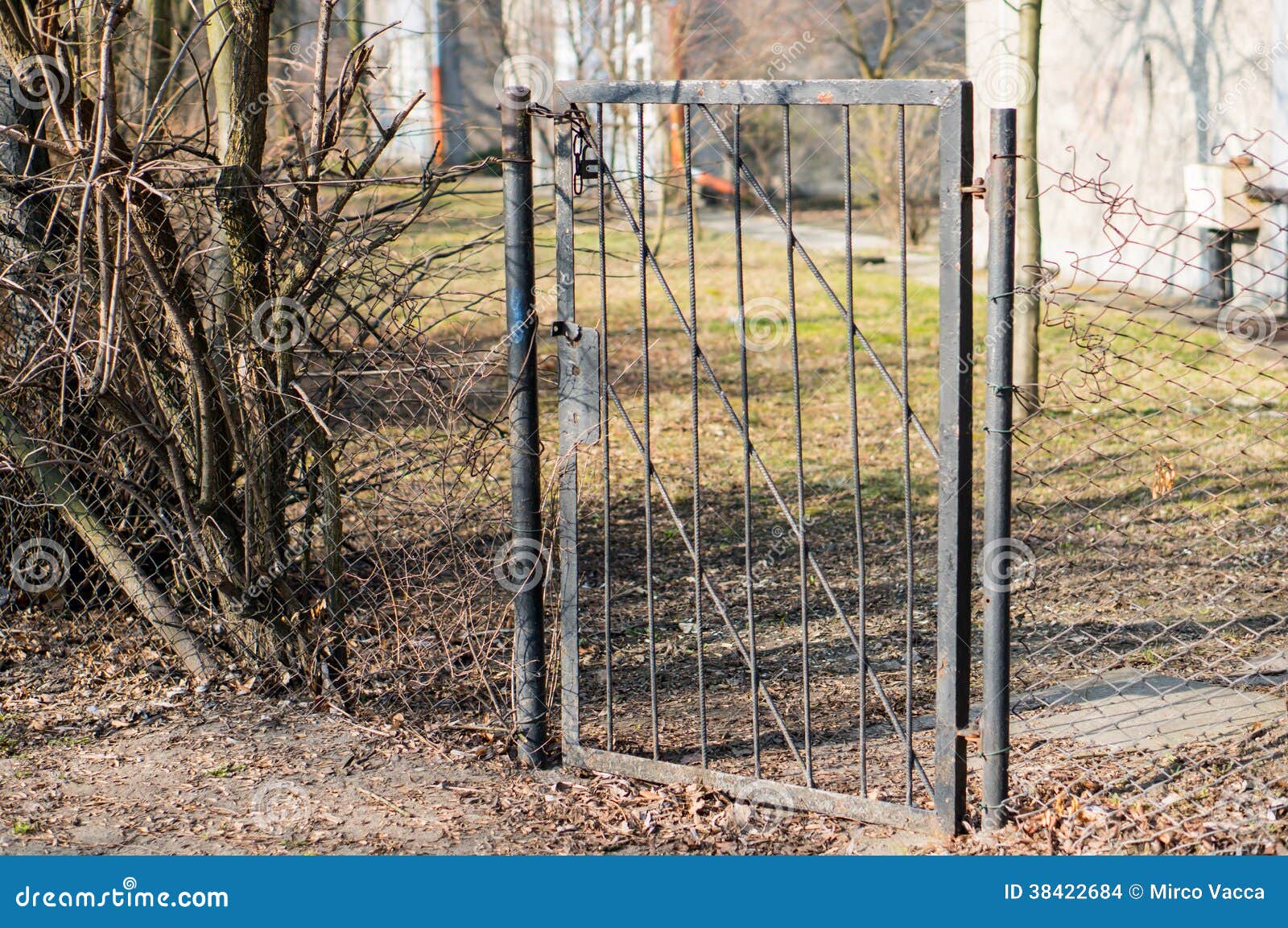 Closed gate stock photo. Image of close, protected, gate - 38422684