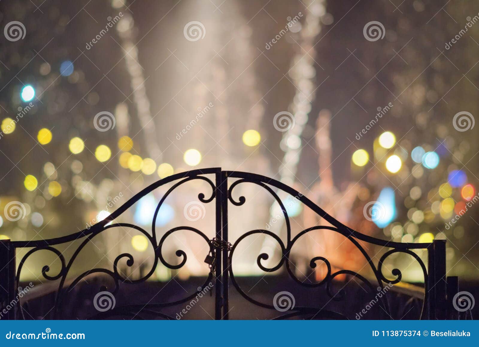 Closed gate stock photo. Image of focus, outdoor, holiday - 113875374