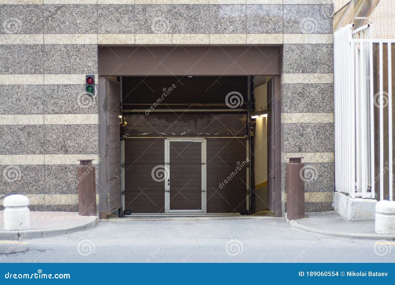 Closed Gates of Underground Parking Editorial Stock Image - Image of ...