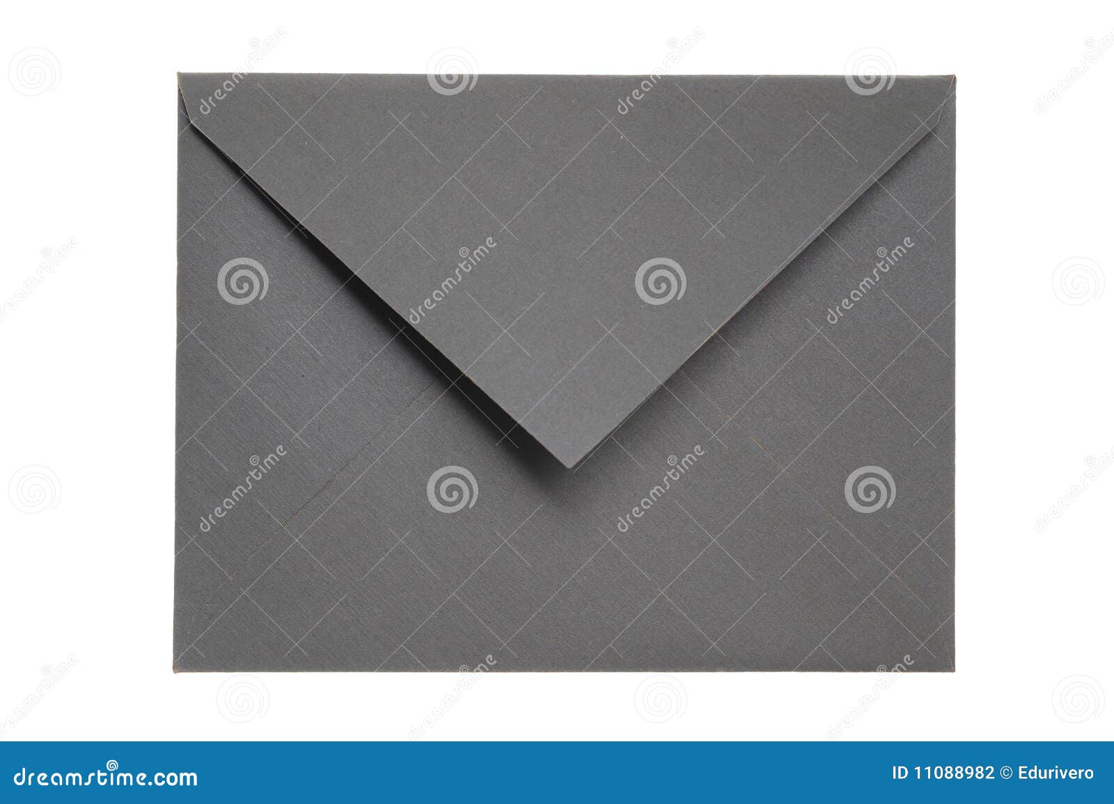 Closed Gray Envelope stock photo. Image of office, empty - 11088982