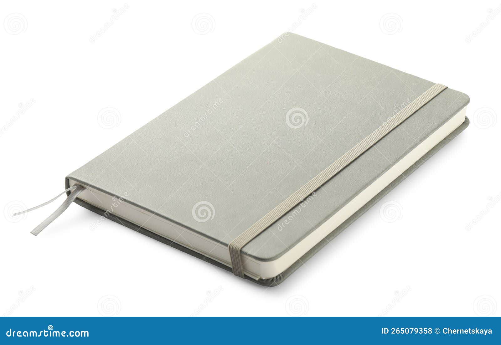 Closed Grey Office Notebook Isolated on White Stock Photo - Image of ...