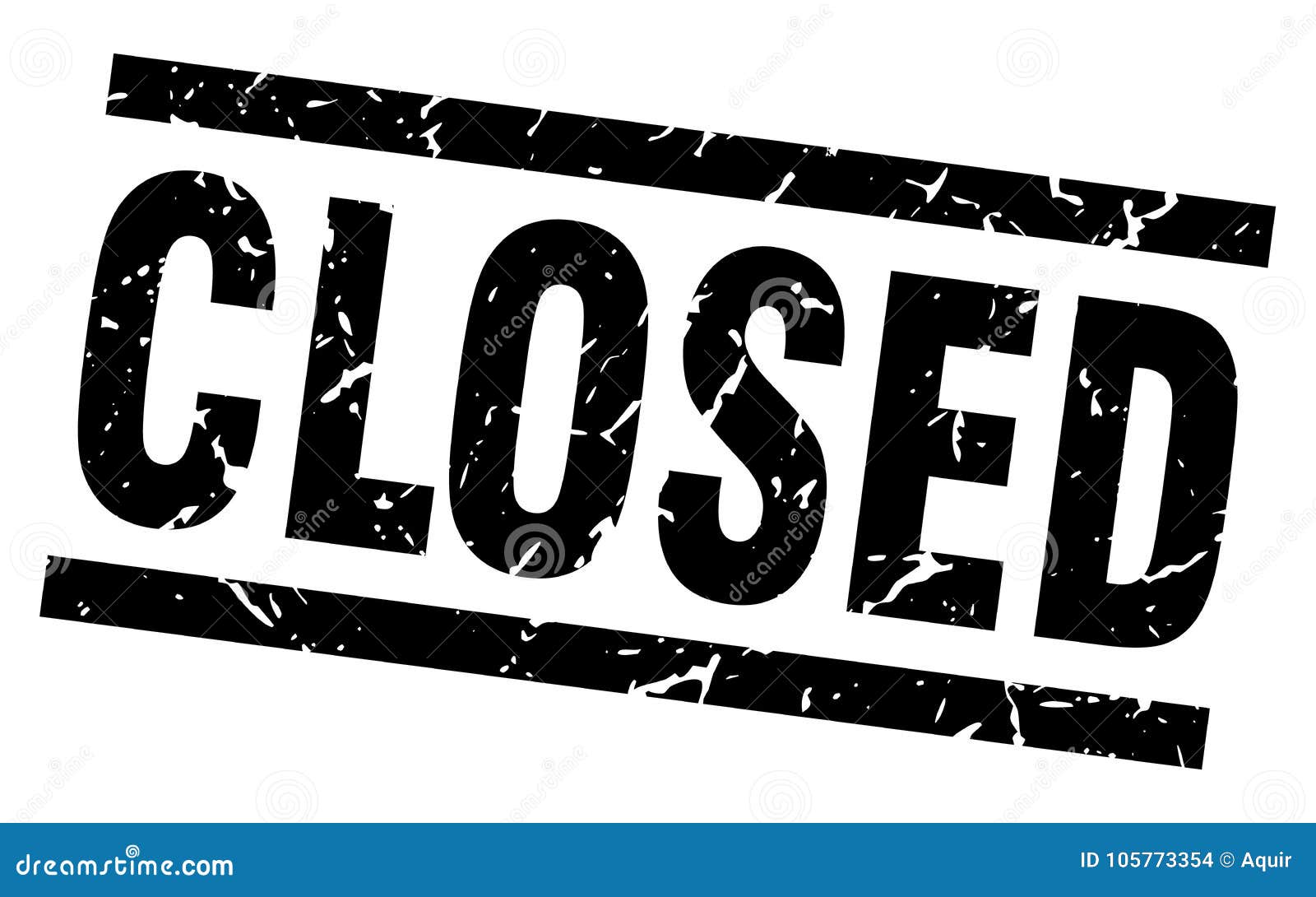 Closed stamp stock vector. Illustration of isolated - 105773354