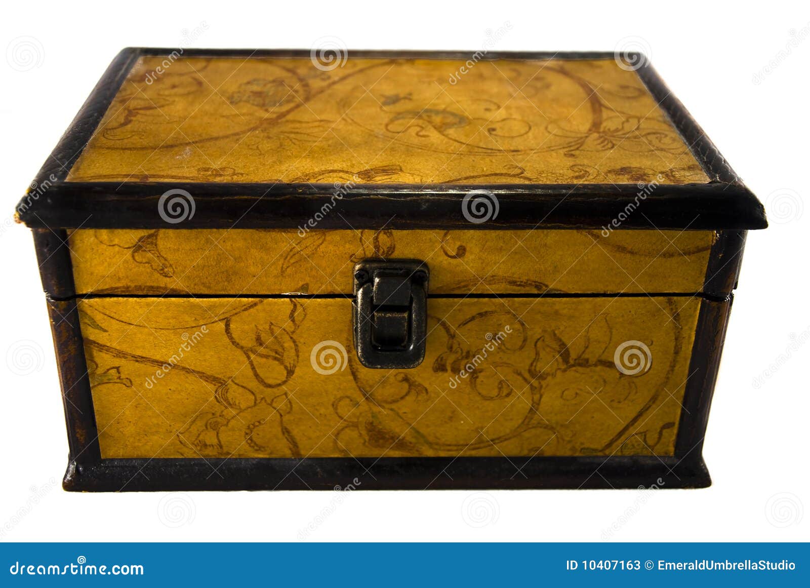 Closed Hand Painted Box stock image. Image of hide, caskets - 10407163