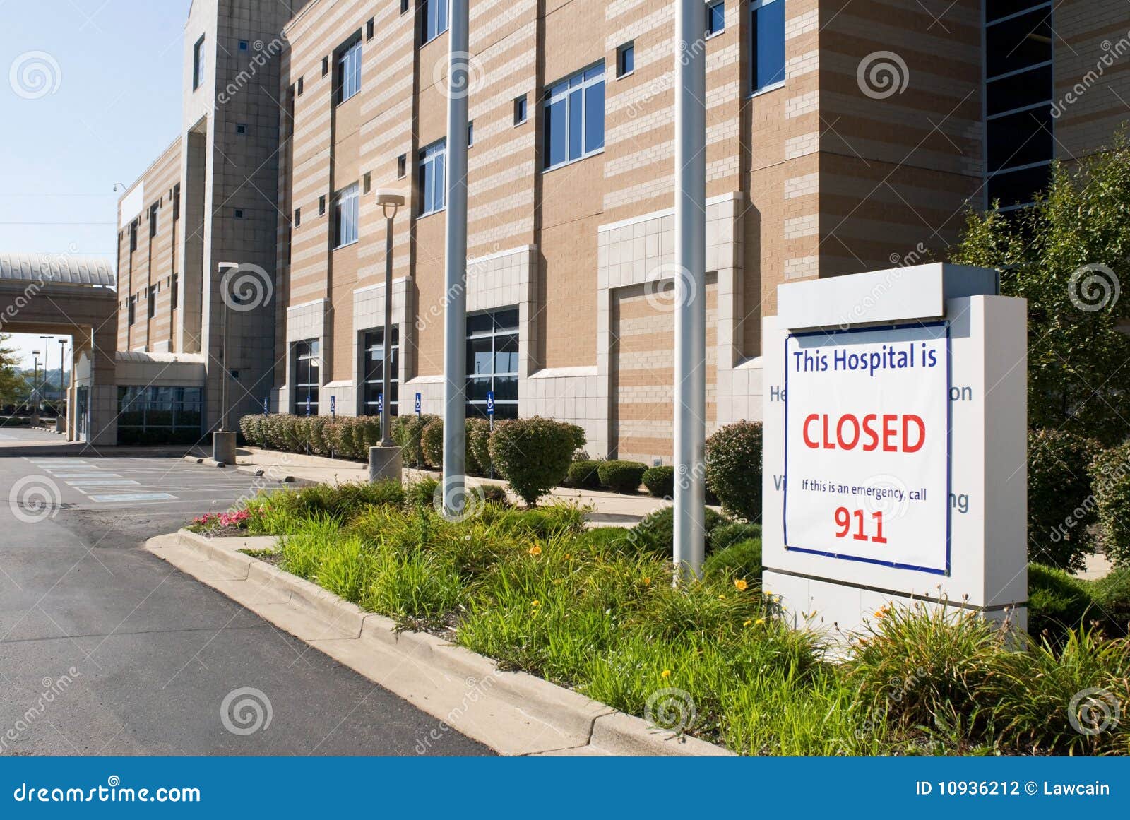 Closed Hospital stock photo. Image of business, outdoors - 10936212
