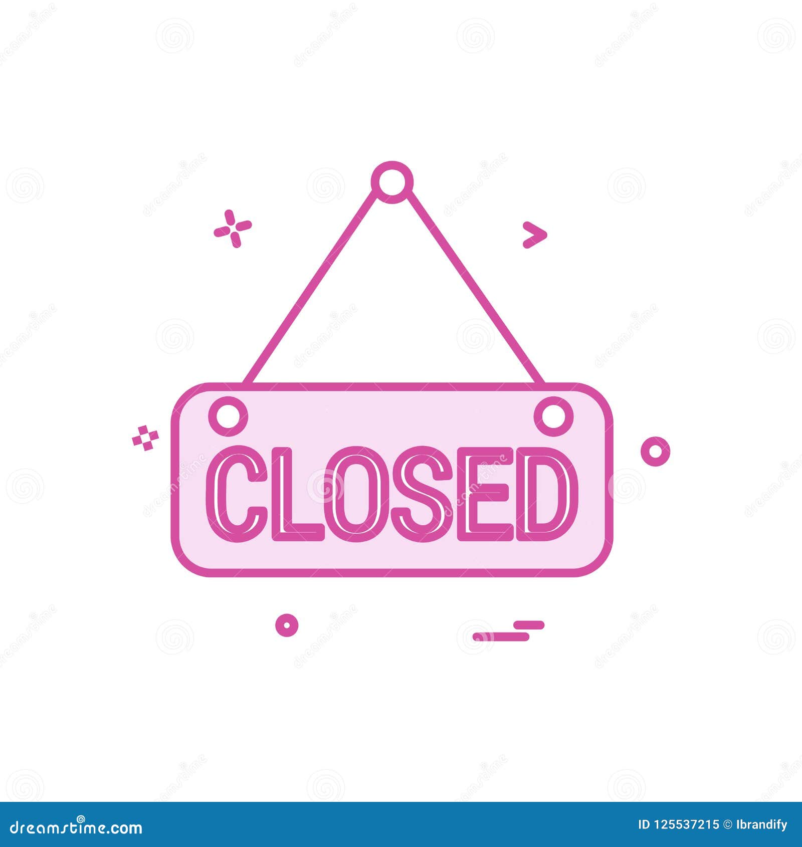 Closed icon design vector stock vector. Illustration of computer ...