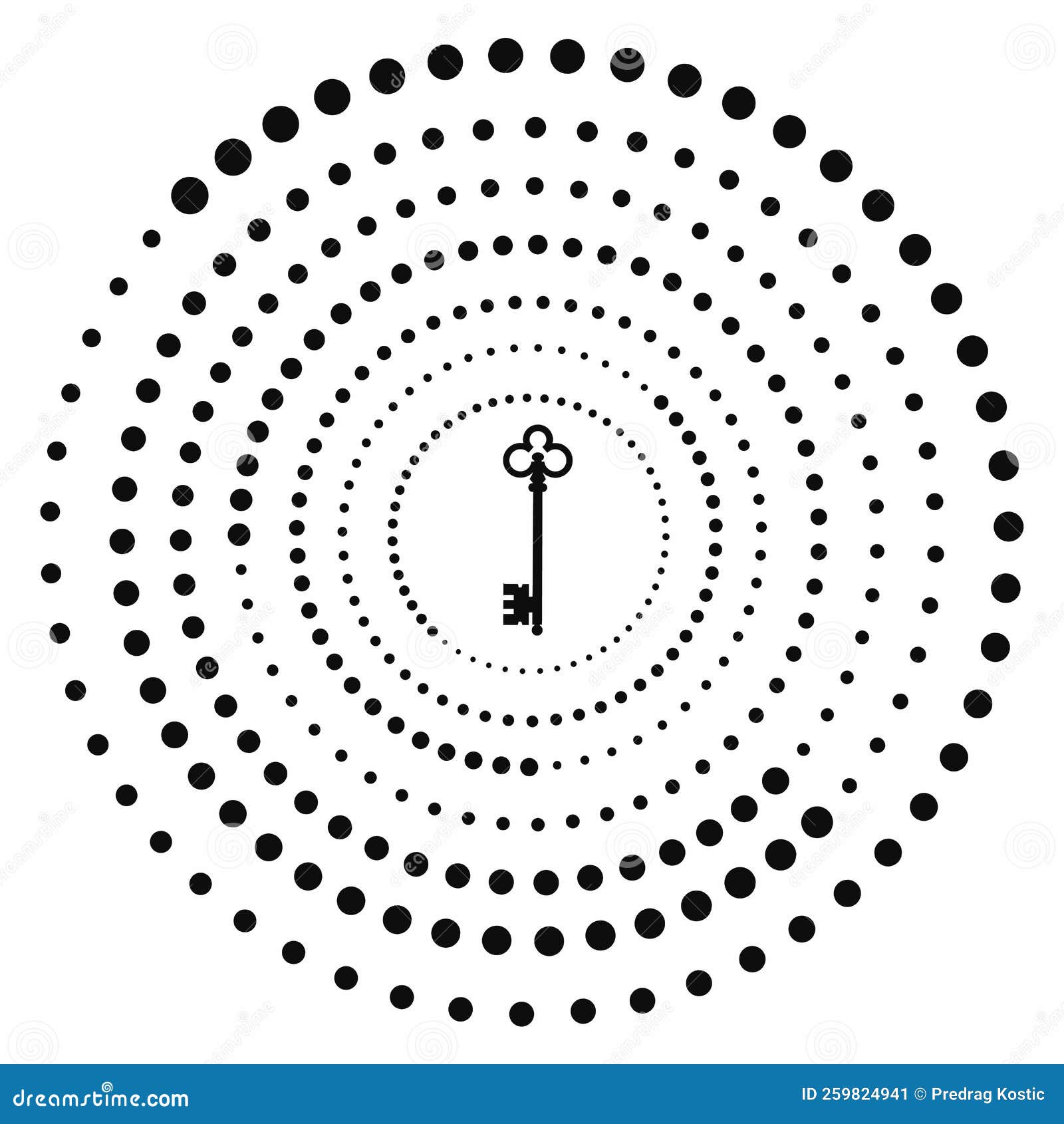 Closed key stock illustration. Illustration of symmetry - 259824941