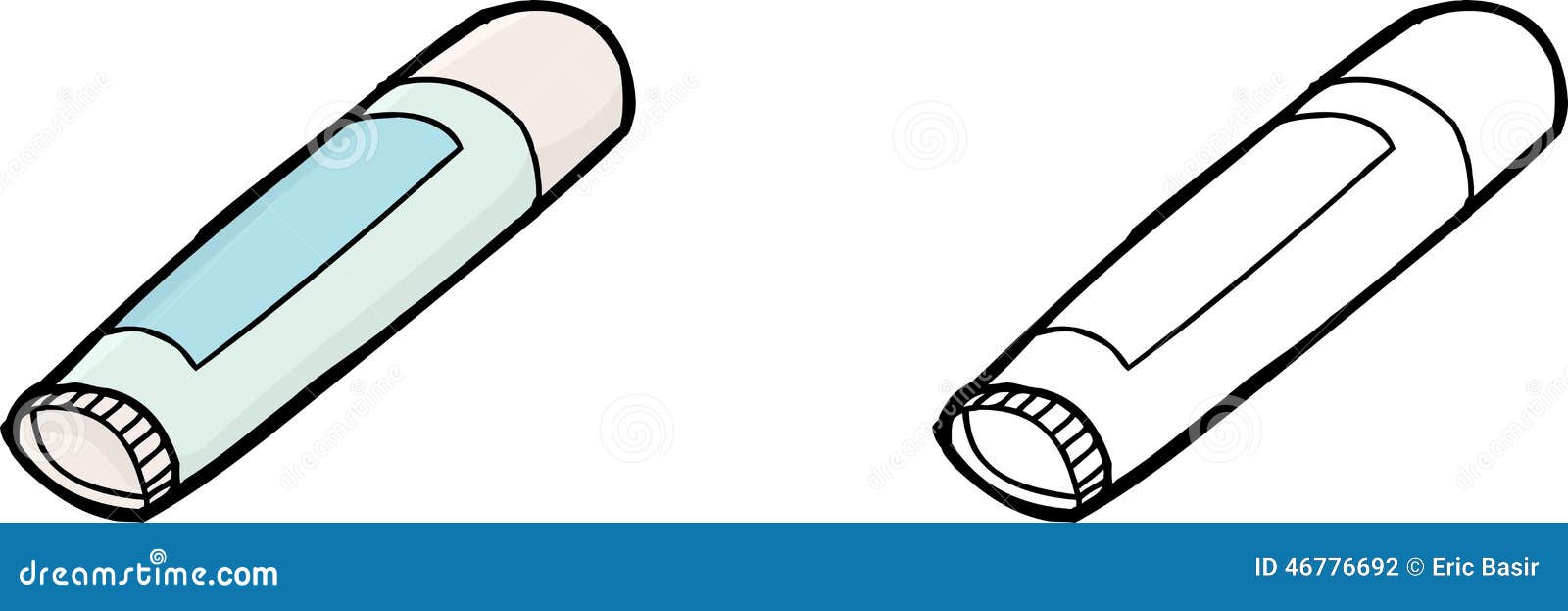 Closed Lip Balm stock vector. Illustration of copy, white - 46776692