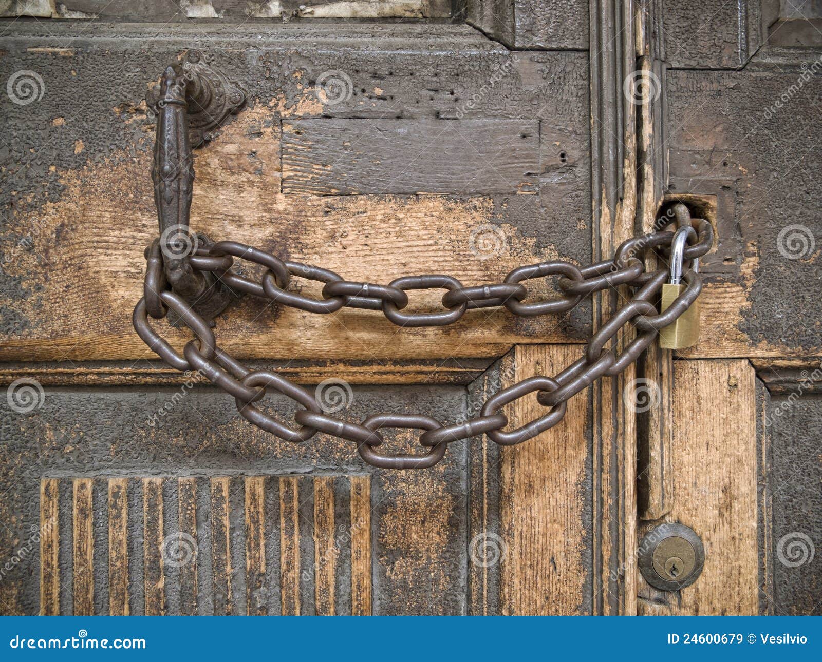 Closed lock with chain stock image. Image of protected - 24600679