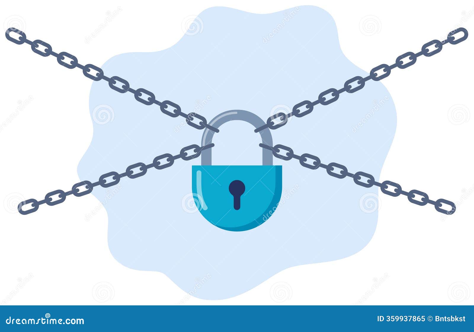 Lock Chains Cartoon Vector | CartoonDealer.com #33771463