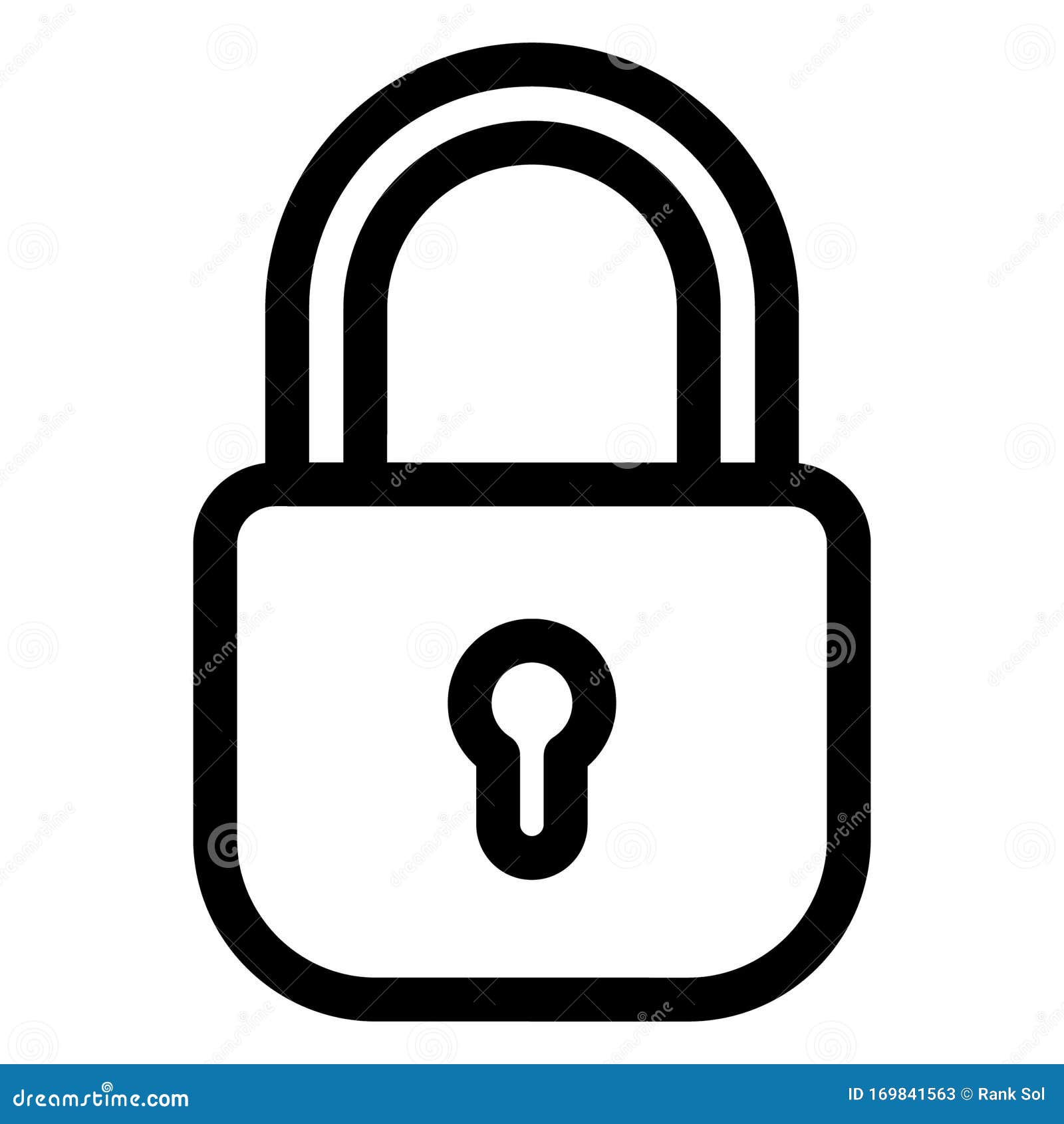 Closed, Lock Isolated Vector Icon Which Can Easily Modify or Edit Stock ...