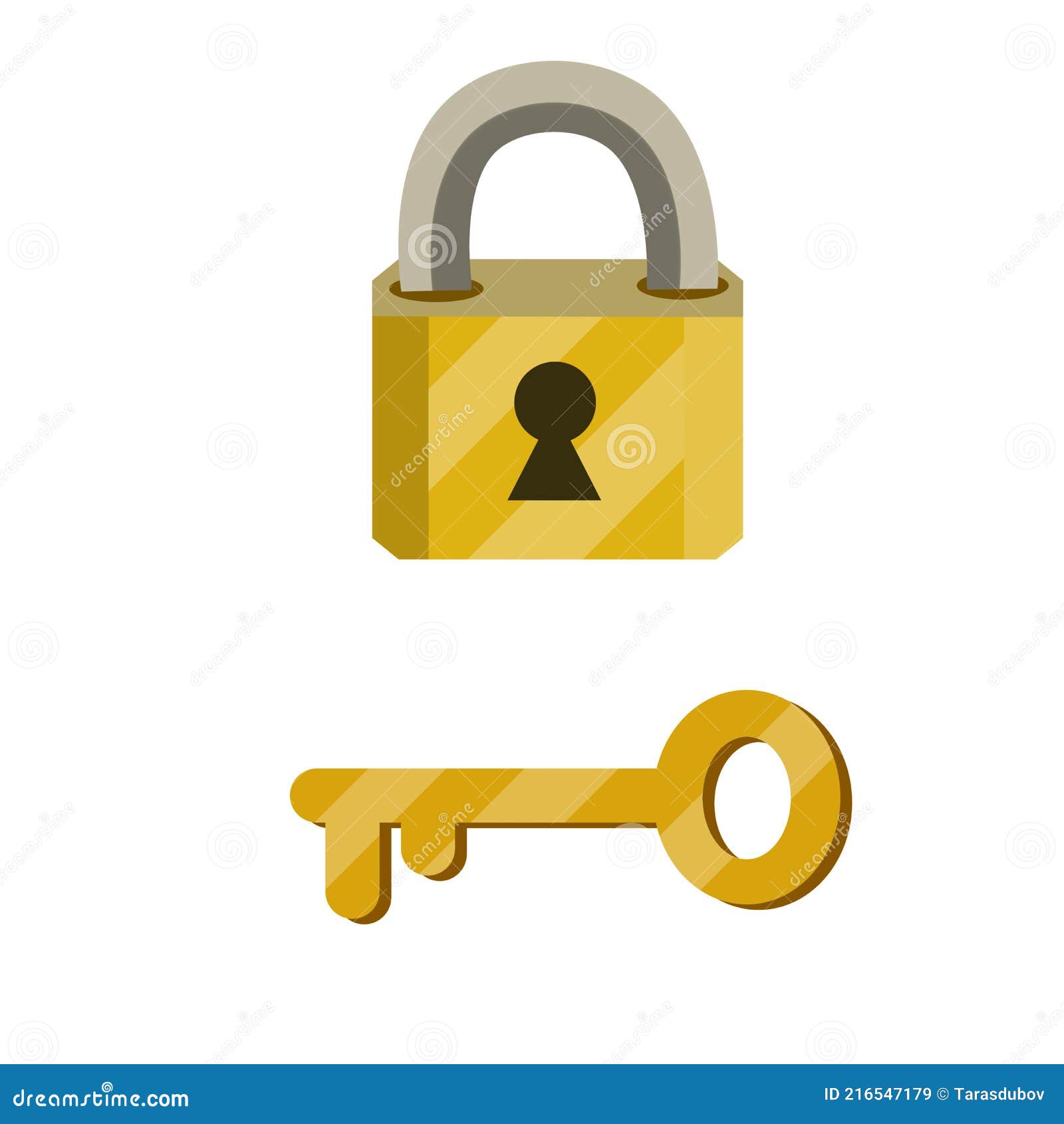 Closed Lock and Keyhole. Protection and Security. Element Doors Stock ...