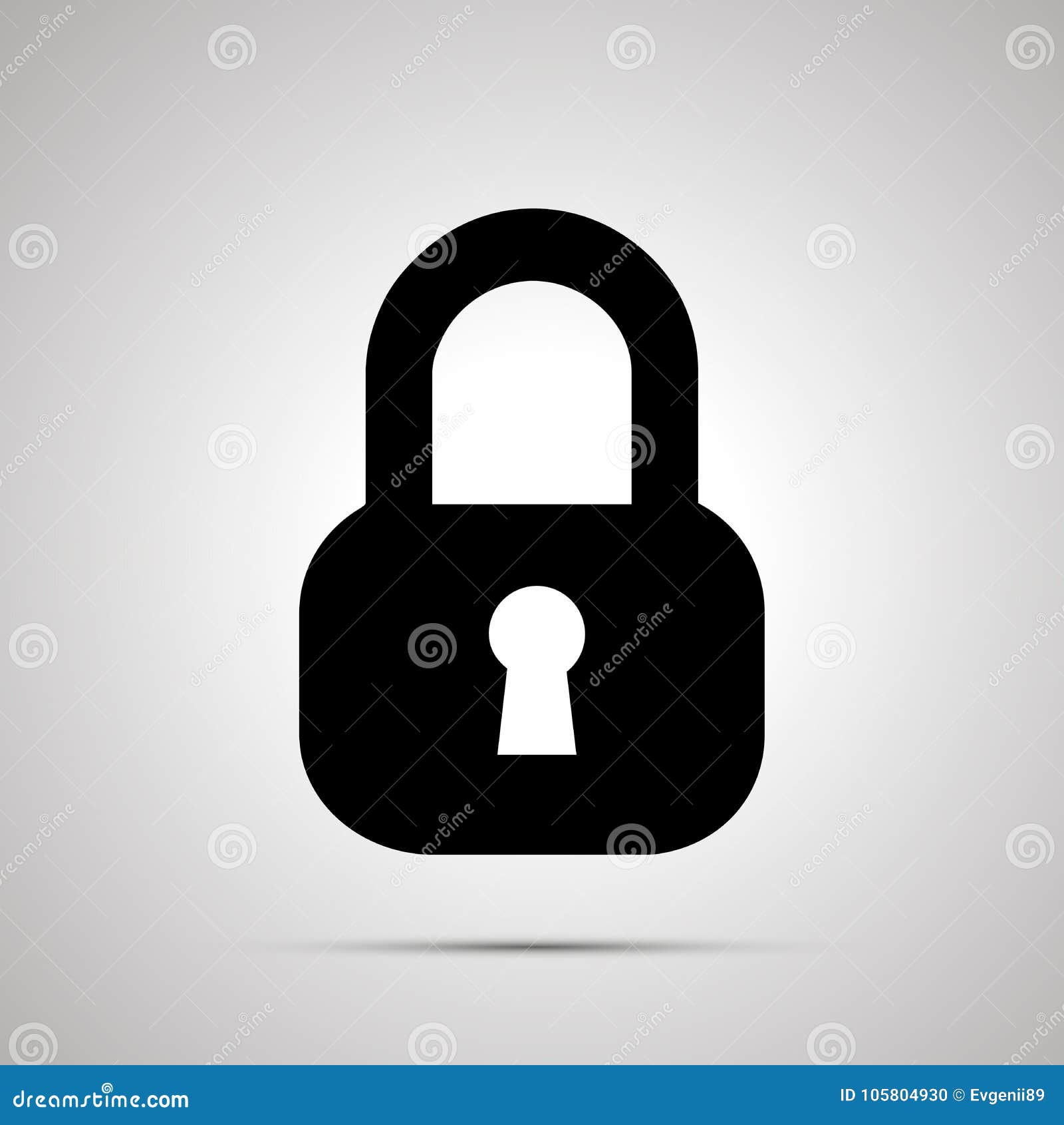 Lock Silhouette. Black Padlock Shapes For Logo. Modern And Vintage ...