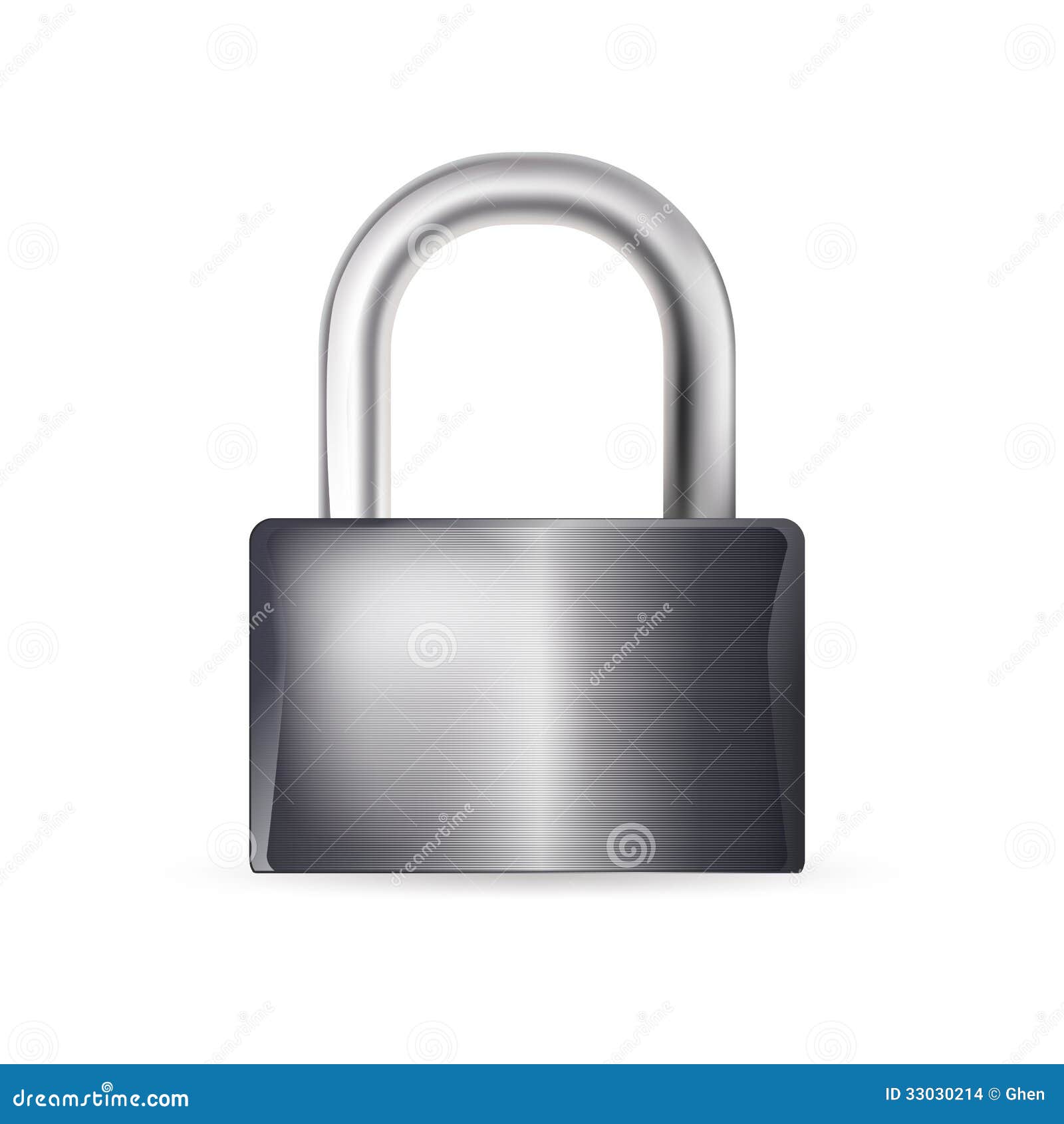 Closed lock stock vector. Illustration of enforced, encryption - 33030214