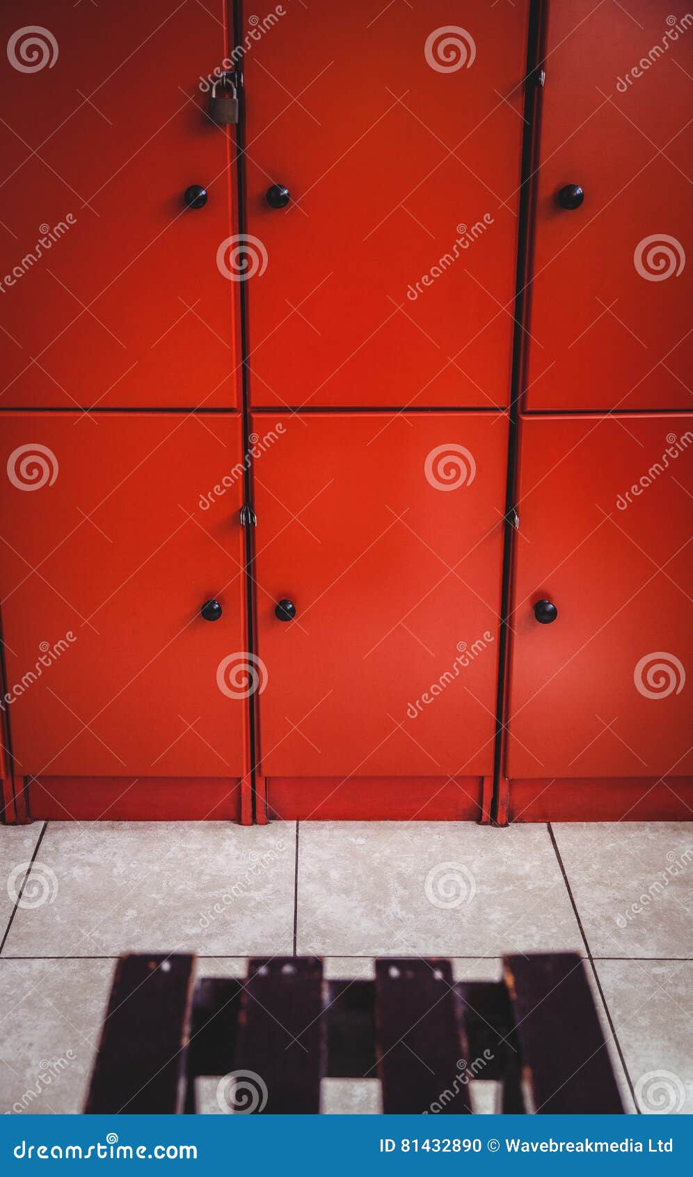 Closed Lockers in Locker Room Stock Photo - Image of interior, drip ...