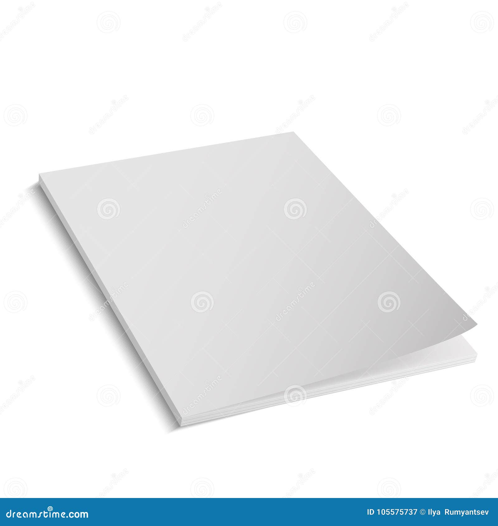 Closed Magazine Template, Vector Journal Stock Vector - Illustration of ...