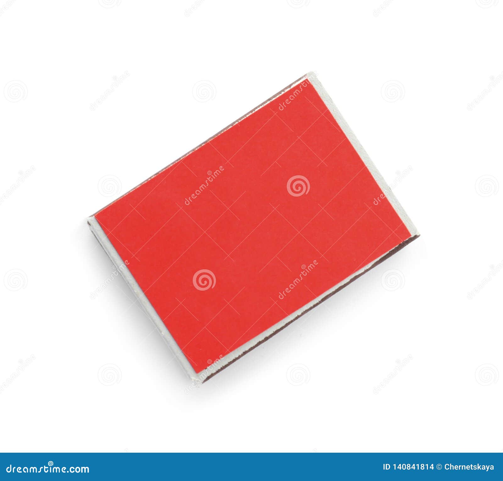 Closed Matchbox on White Background, Top View. Stock Photo - Image of ...