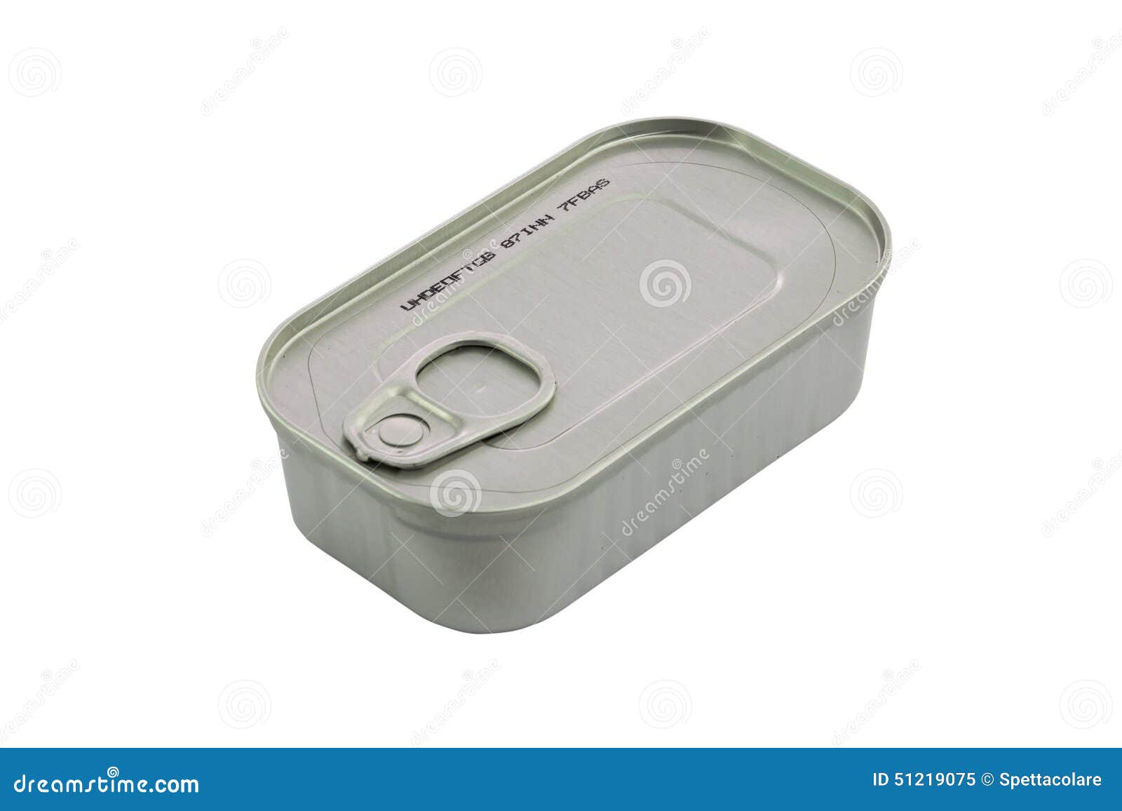 Closed Metal Can with Conserved Sprat Fish Stock Image - Image of fish ...