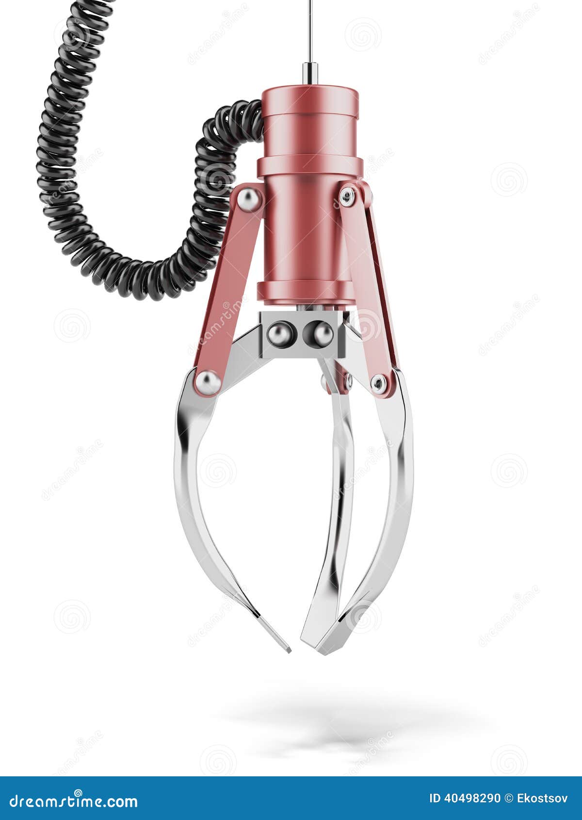 Robotic Claw Icon. Linear Logo Of Open Grabber. Black Simple ...