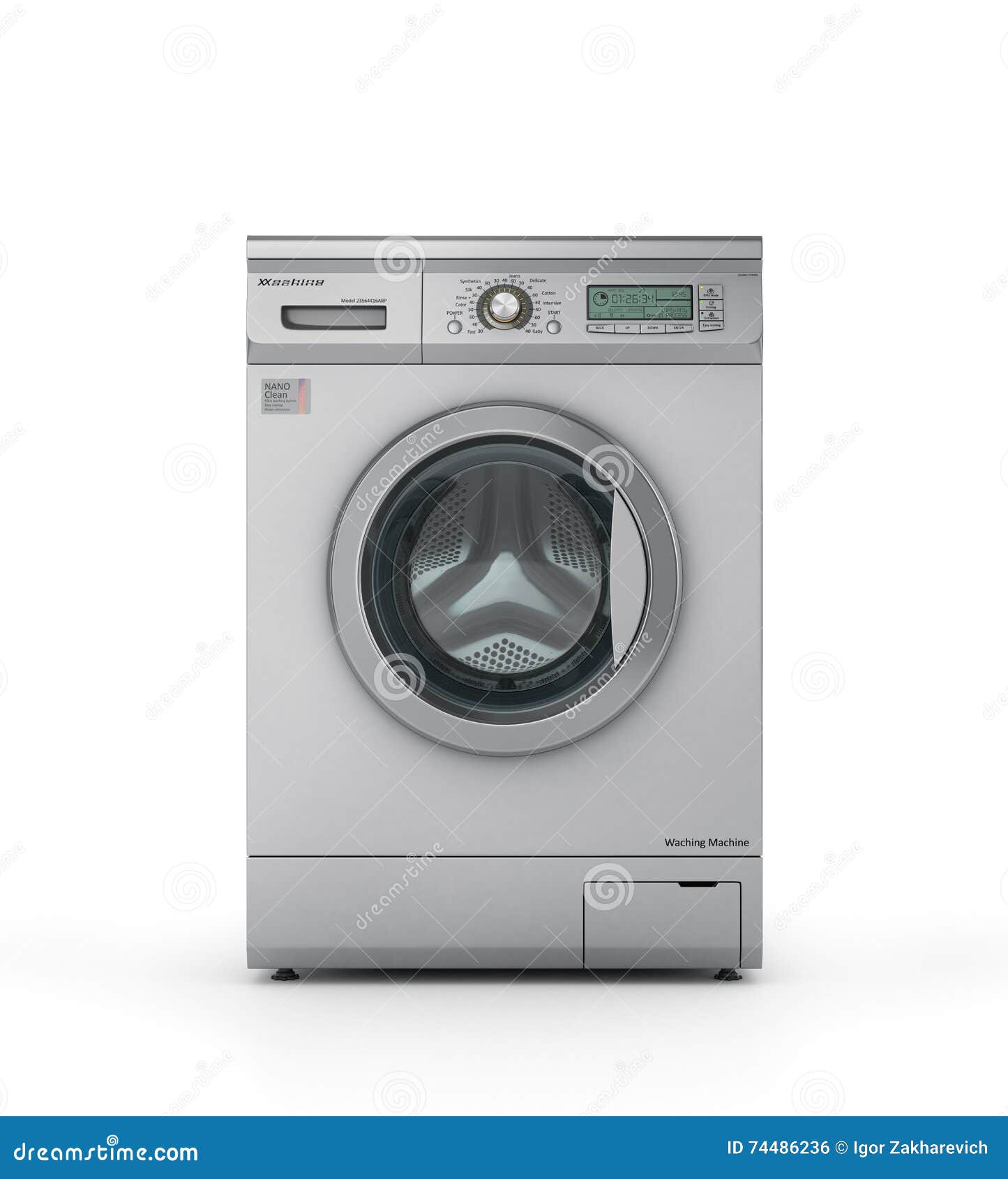 Modern Washing Machine With AI Capability. Royalty-Free Stock Image ...