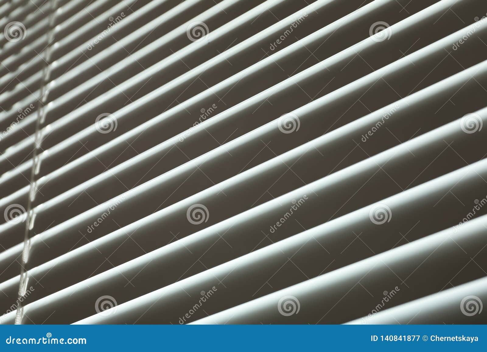 Closed Modern White Window Blinds Stock Image - Image of white, object ...