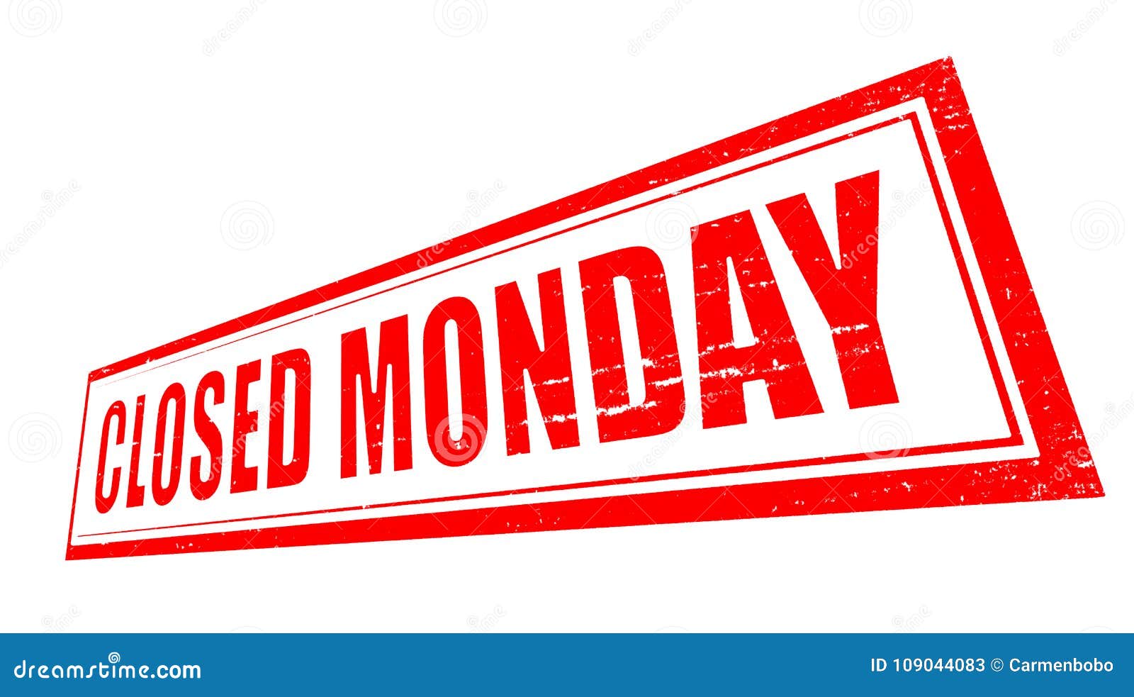 Closed monday stock illustration. Illustration of concept - 109044083
