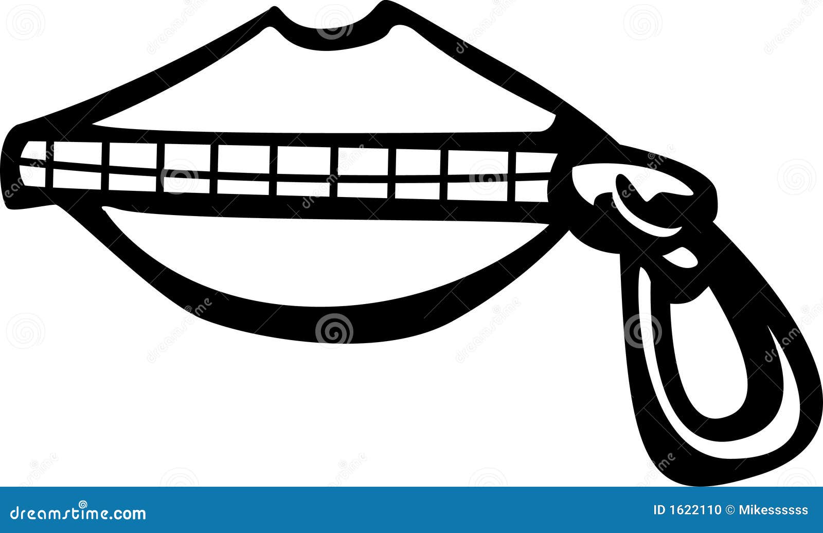 Closed mouth stock vector. Illustration of lips, told - 1622110