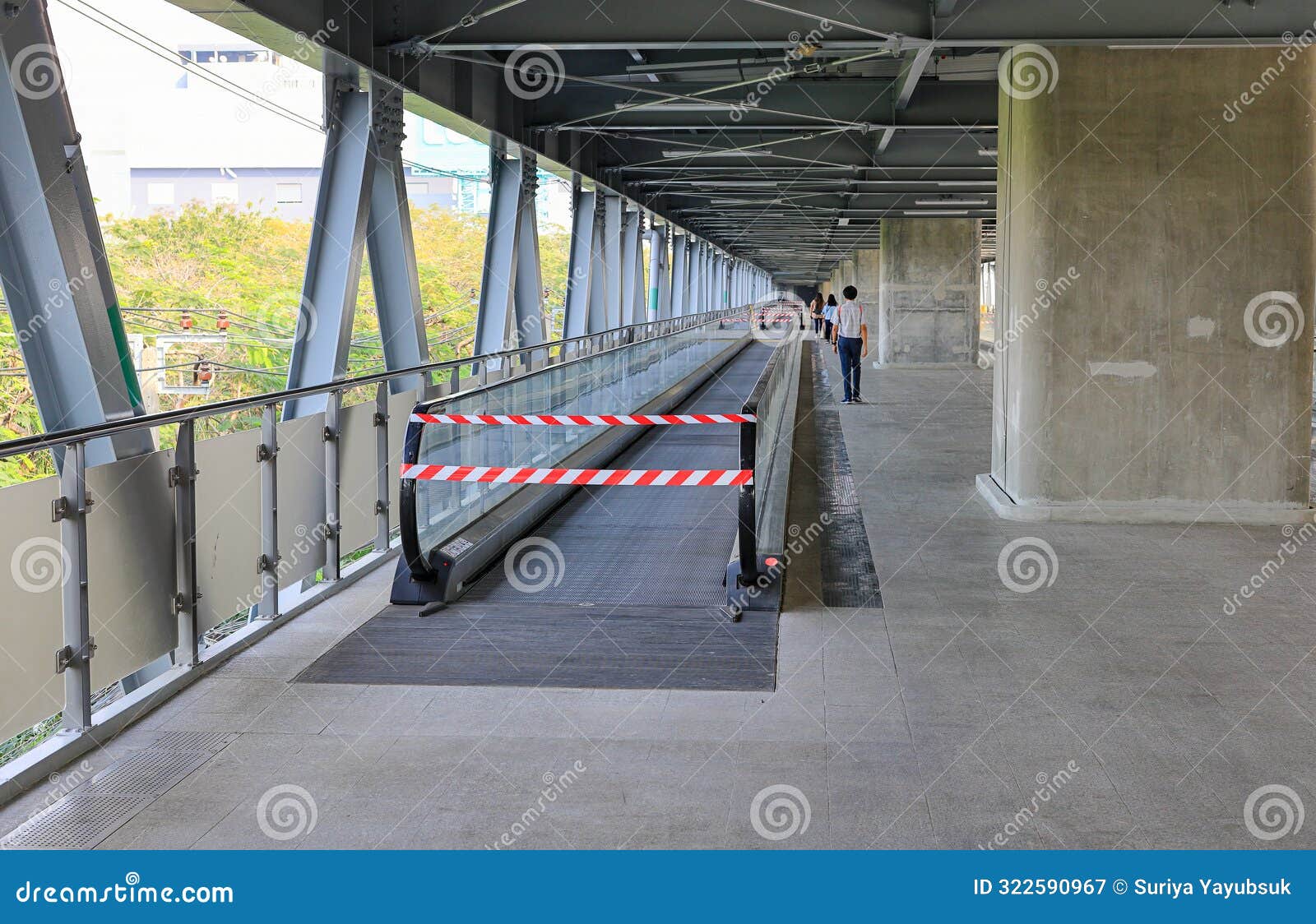 Modern Pedestrian Bridge Royalty-Free Stock Photography | CartoonDealer ...