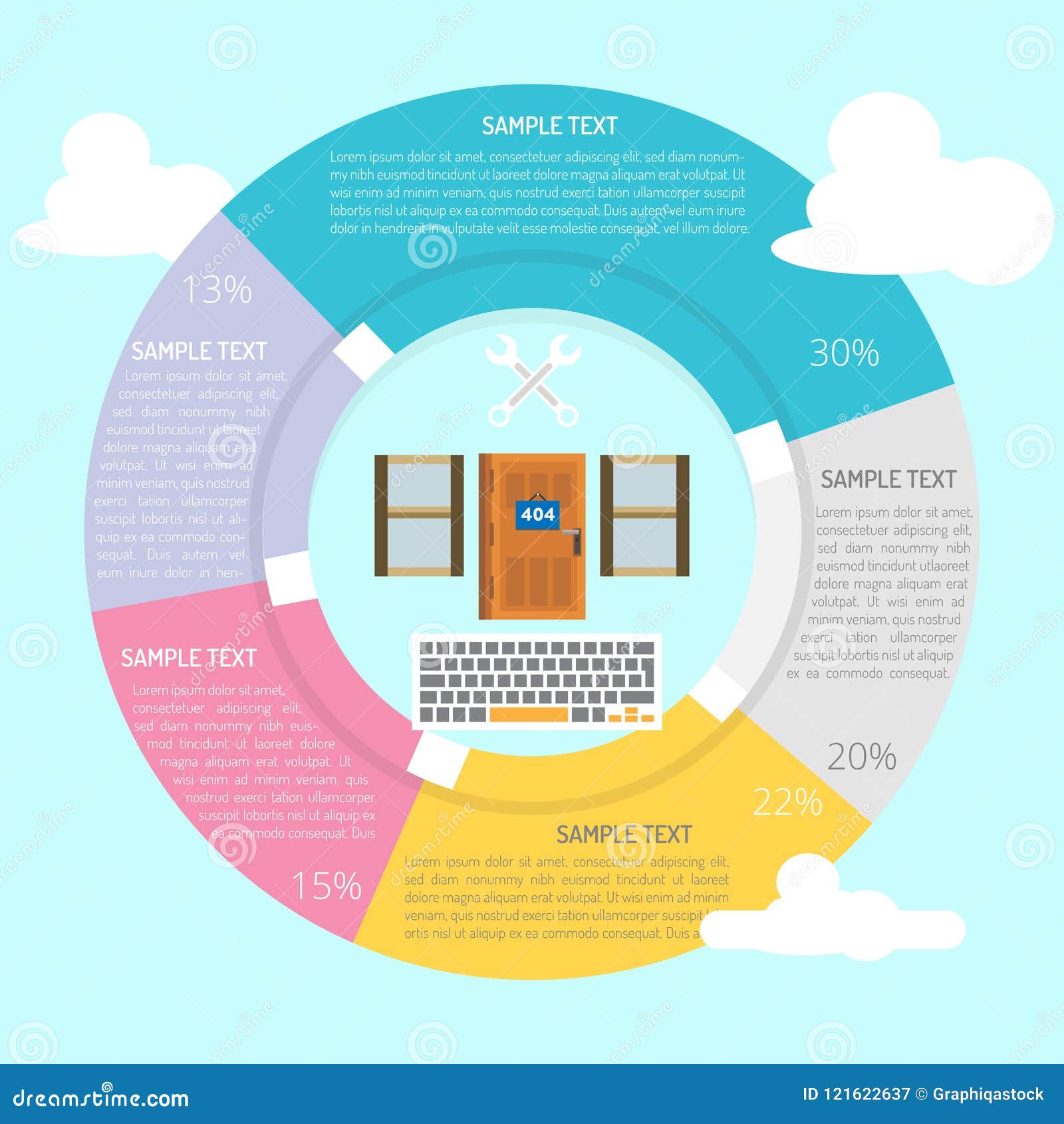 We Closed Now Infographic Diagram Stock Vector - Illustration of ...