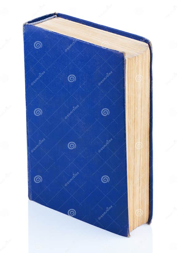 Closed old blue book stock image. Image of blank, paper - 26925887