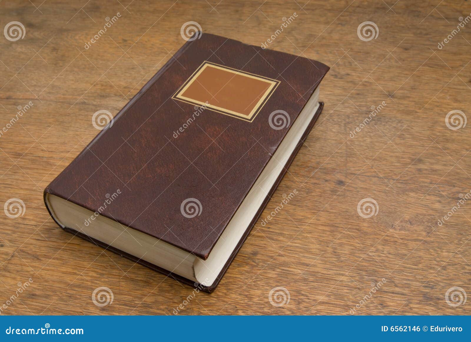 Closed Old Book on a Wooden Table Stock Photo - Image of paper, library ...