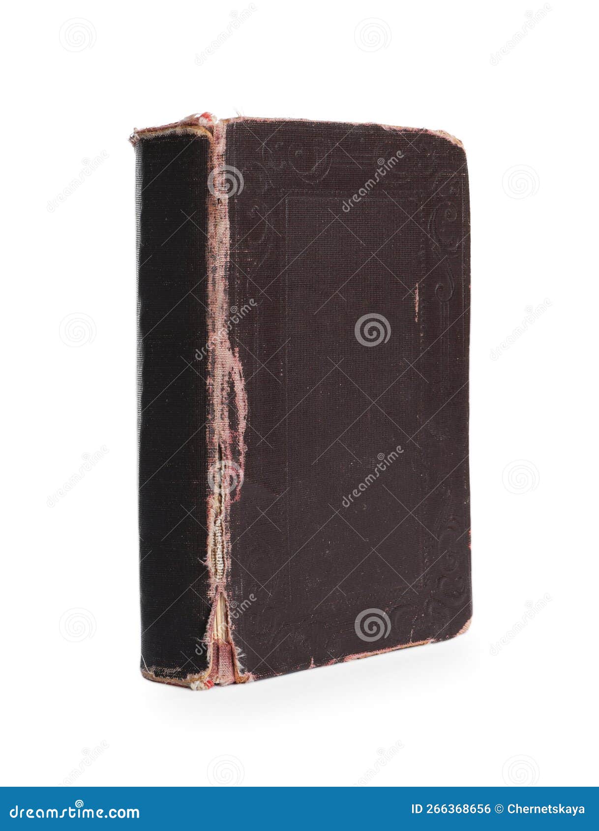 Closed Old Hardcover Book Isolated on White Stock Photo - Image of copy ...