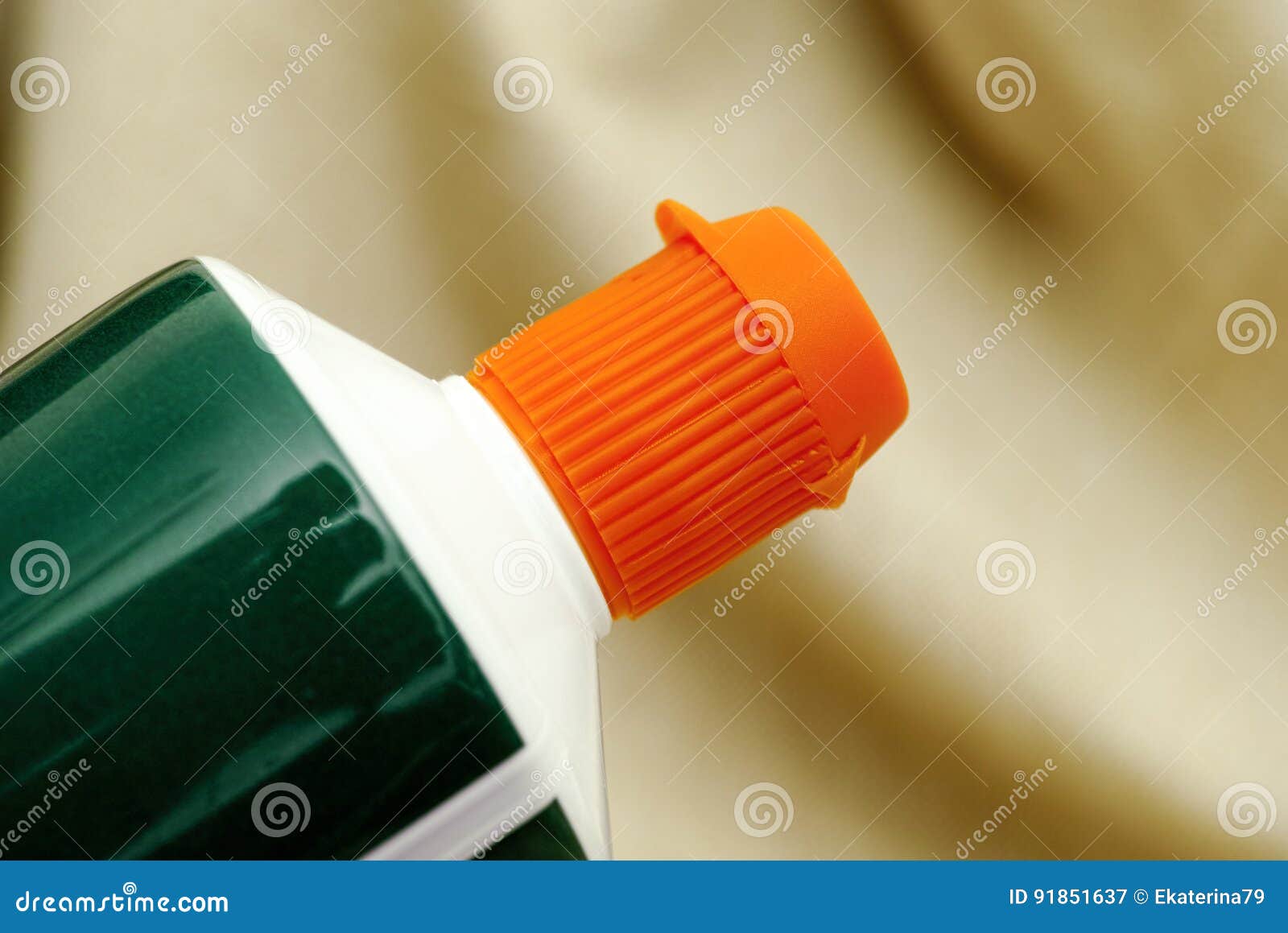 Closed Orange Cap of Toothpaste Tube Stock Image - Image of hygiene ...