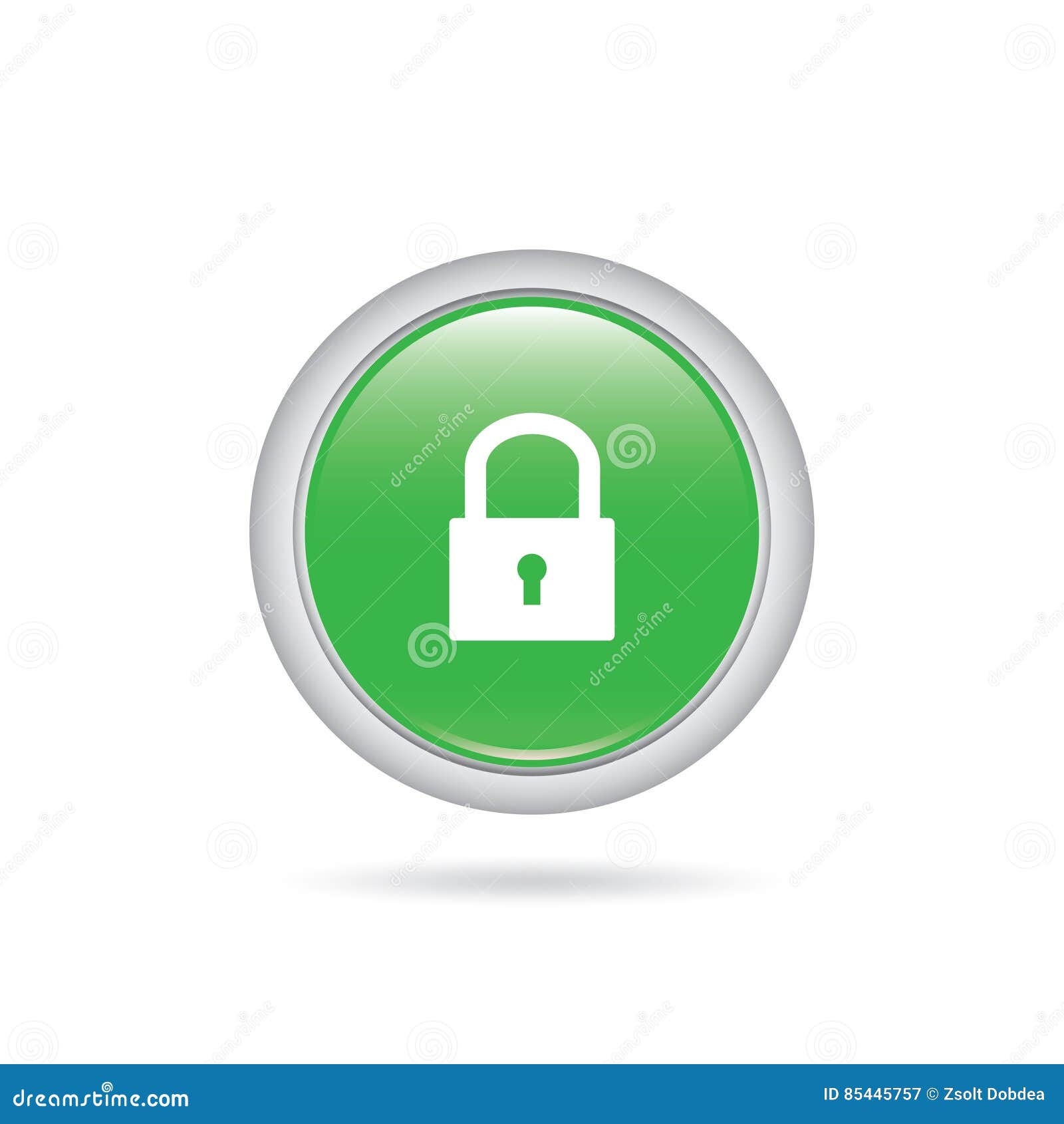 Closed Padlock Icon Vector Design Stock Vector - Illustration of ...